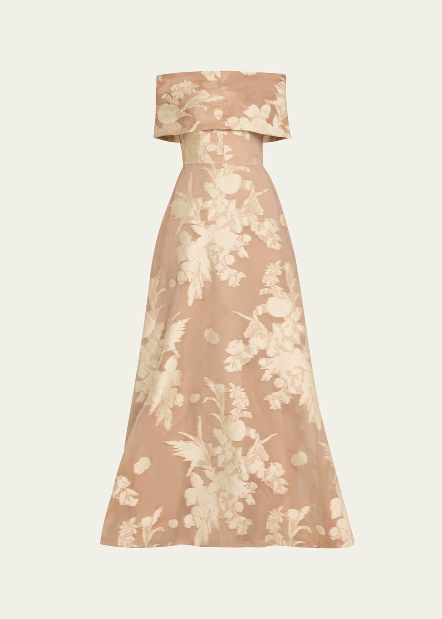 Lela Rose Deedie Floral Fil Coupe Off-The-Shoulder Gown - Bergdorf Goodman