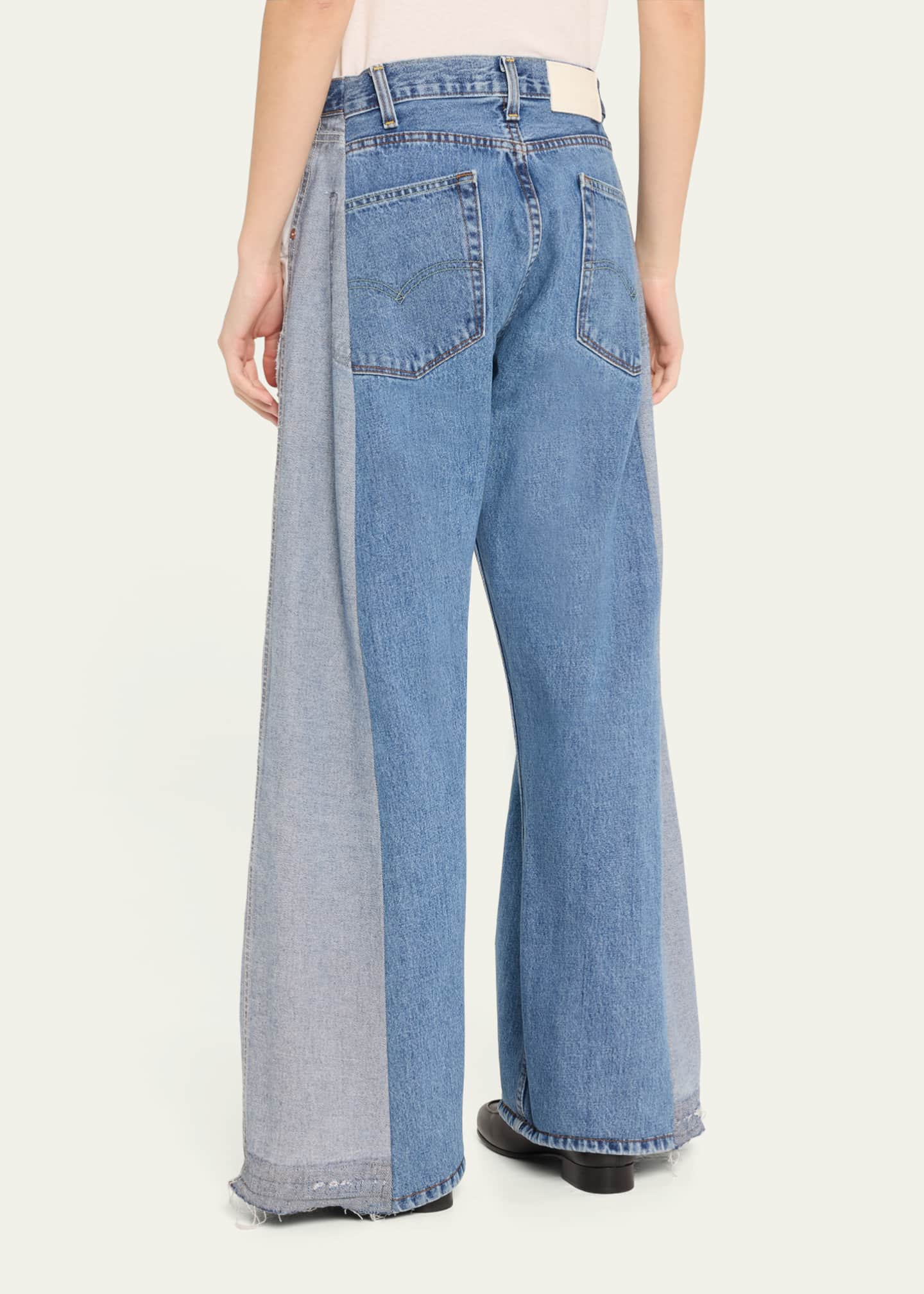 E.L.V Denim Maya Deconstructed Jeans - Bergdorf Goodman