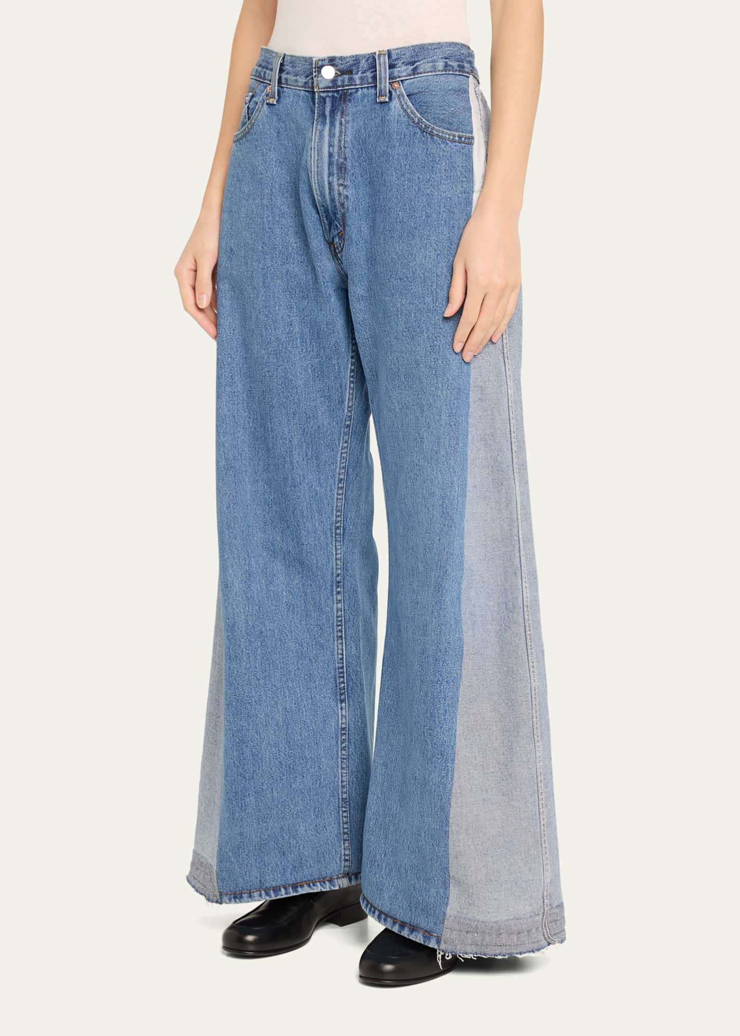 E.L.V Denim Maya Deconstructed Jeans - Bergdorf Goodman