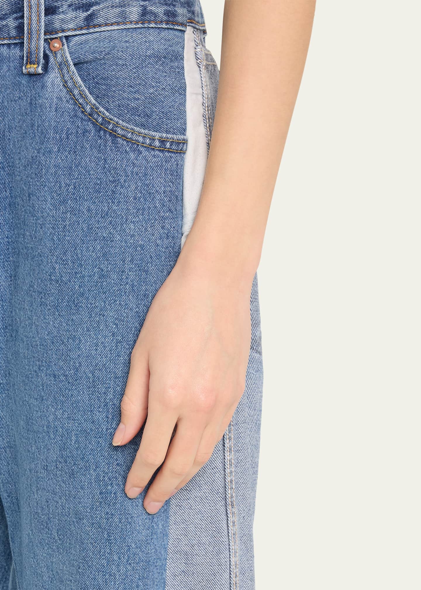 E.L.V Denim Maya Deconstructed Jeans - Bergdorf Goodman