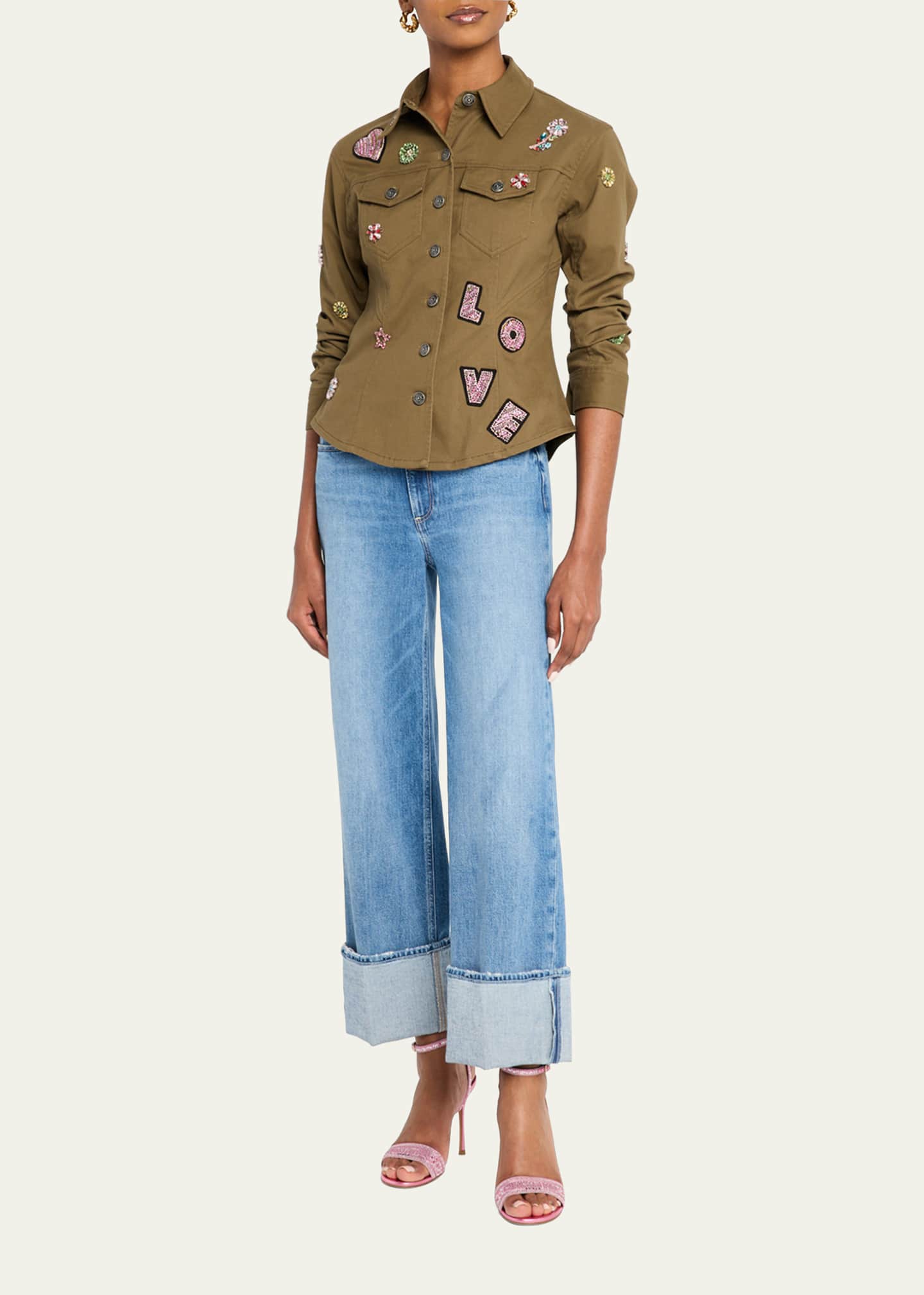 Cinq a Sept Canyon Ditsy Love Scrunched Jacket - Bergdorf Goodman