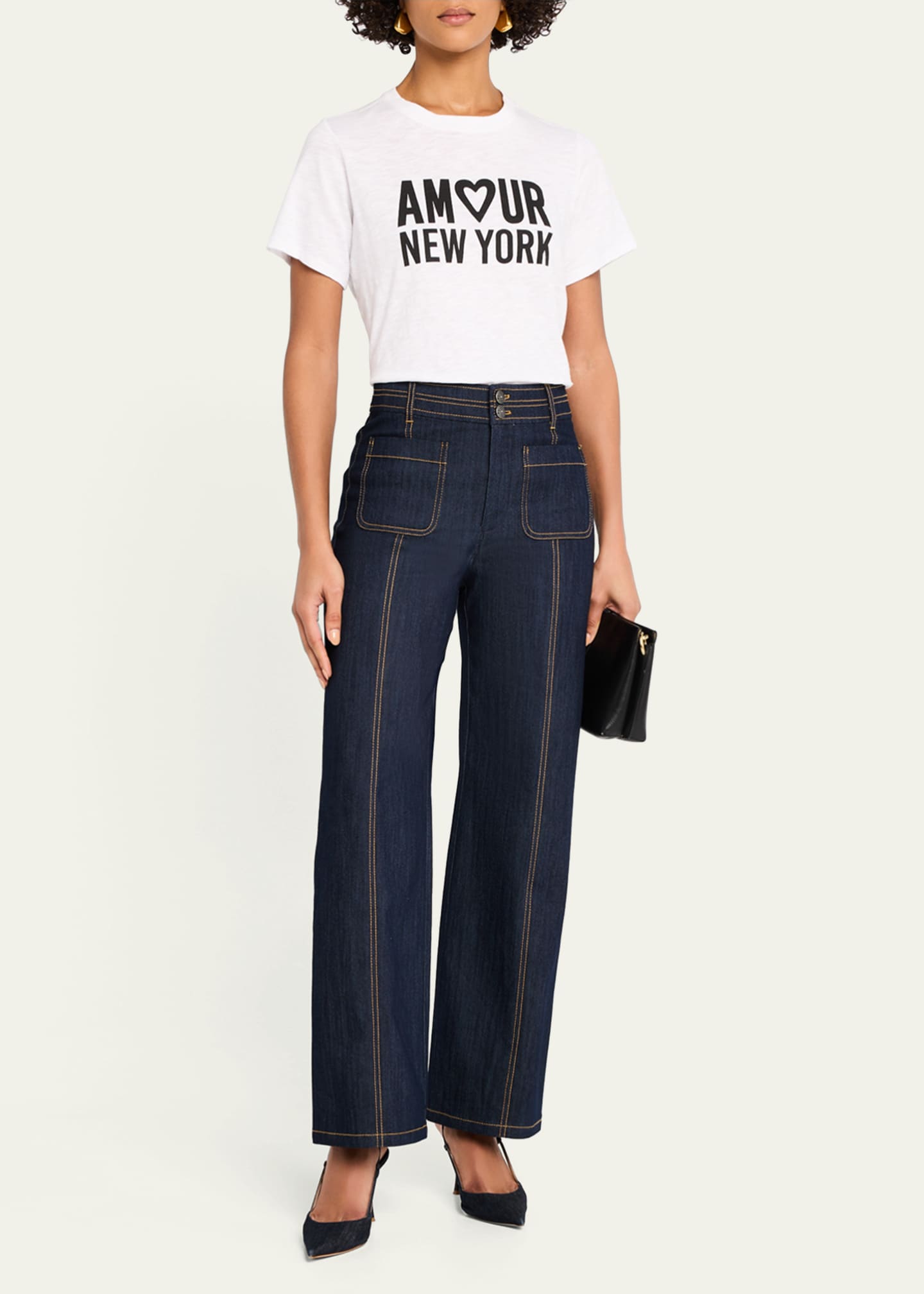 Cinq a Sept Dorothea Wide-Leg Jeans - Bergdorf Goodman