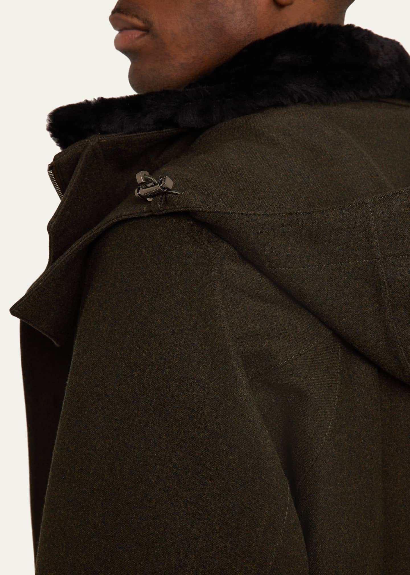 Loro Piana Men's Guido Shearling-Lined Parka Jacket - Bergdorf Goodman