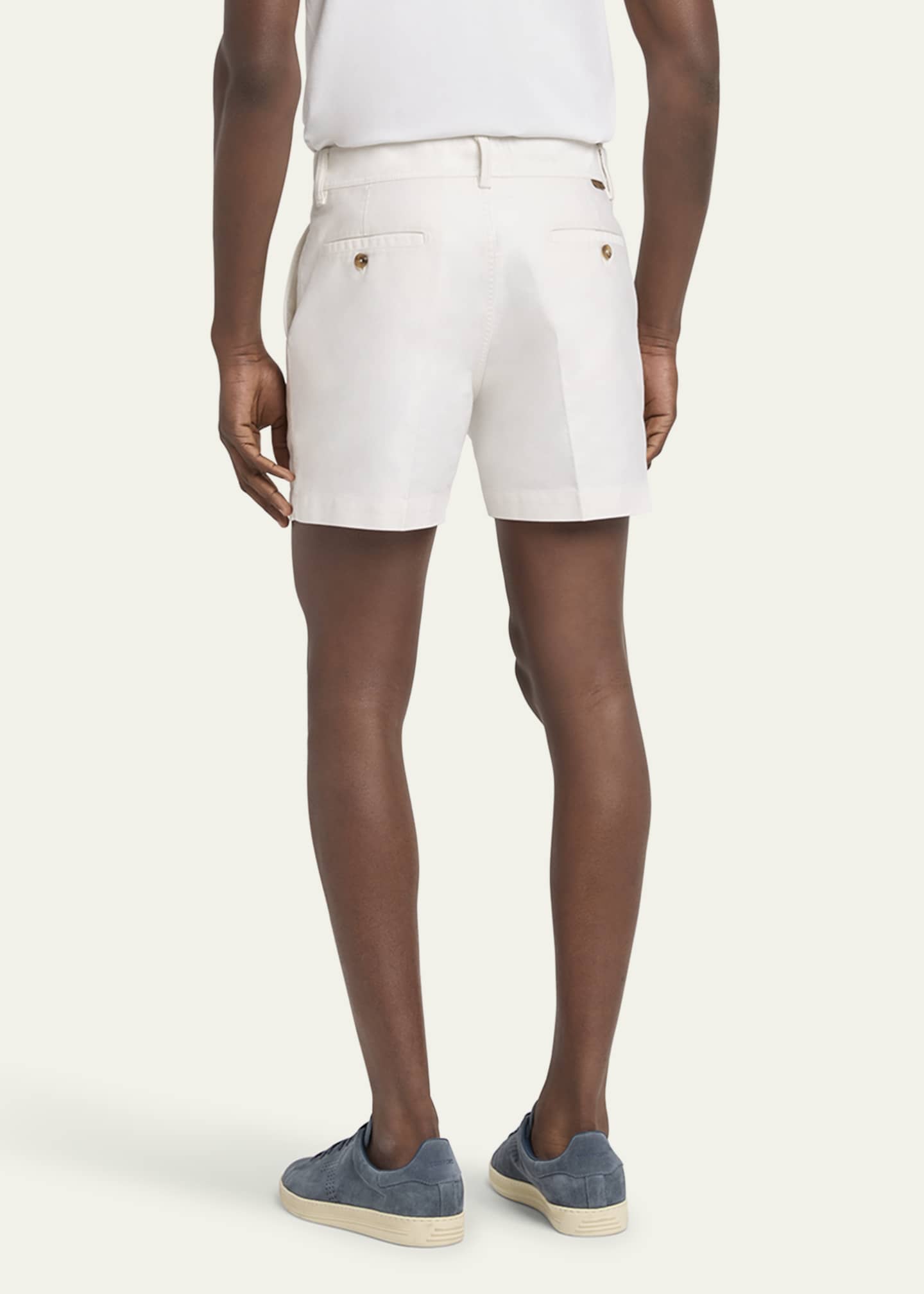 TOM FORD Men's Brushed Cotton Tailored Shorts - Bergdorf Goodman