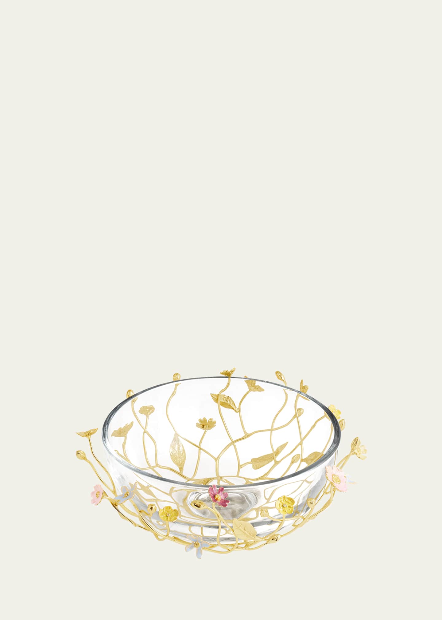 Michael Aram Wildflowers Serving Glass Bowl - Bergdorf Goodman