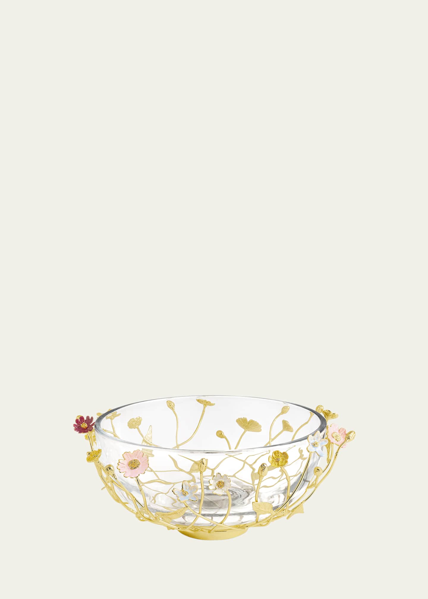 Michael Aram Wildflowers Serving Glass Bowl - Bergdorf Goodman