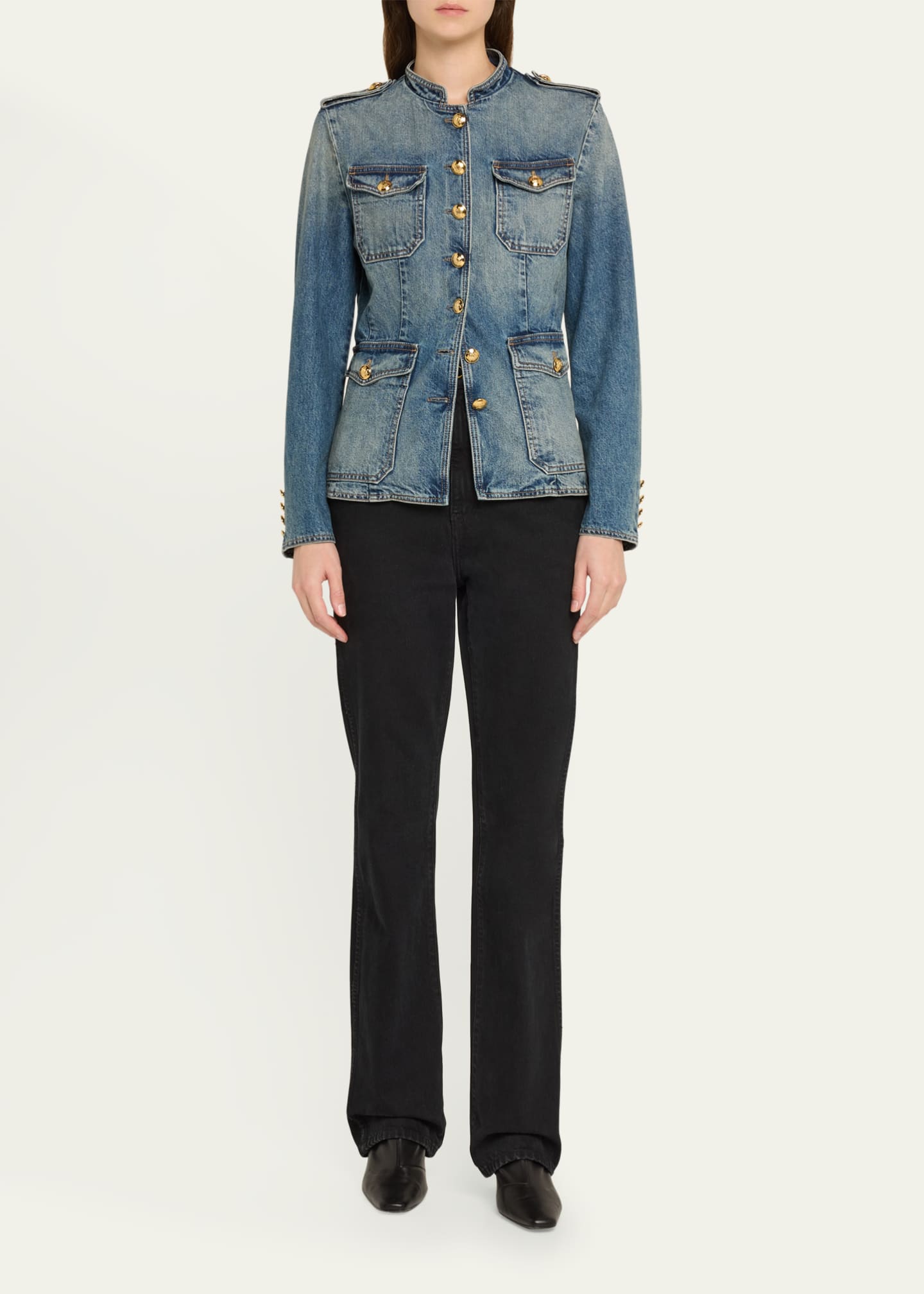 Nili Lotan Geraldine Denim Jacket - Bergdorf Goodman