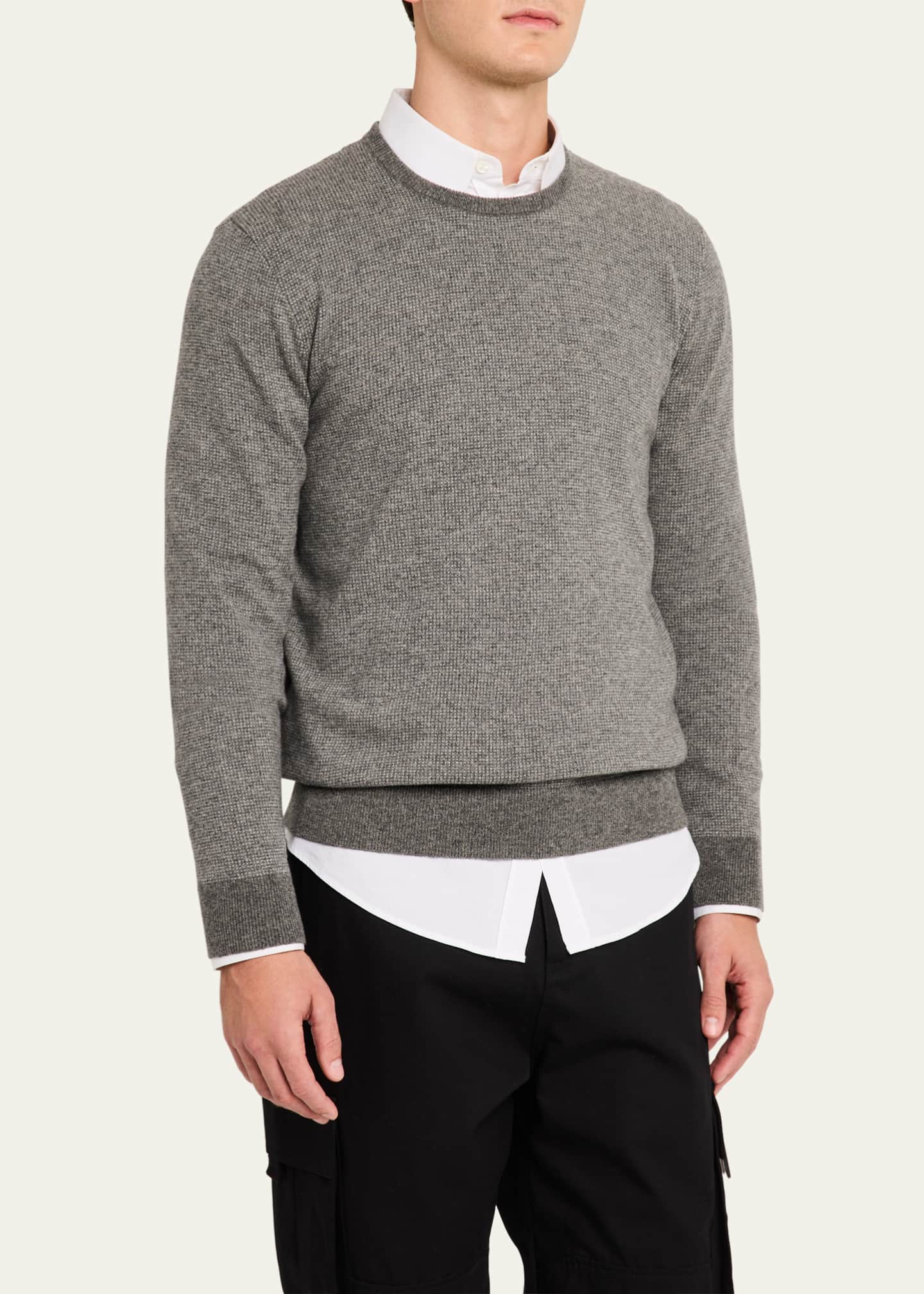 Ralph Lauren Purple Label Men's Micro-Pattern Cashmere Sweater ...