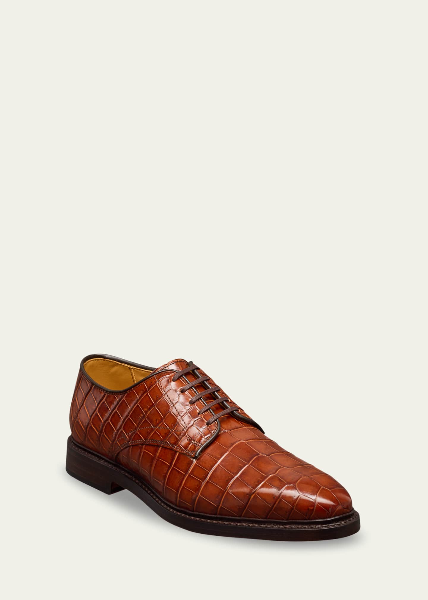 Allen Edmonds Reserve Men's Maxwell Crocodile Leather Derby Shoes ...