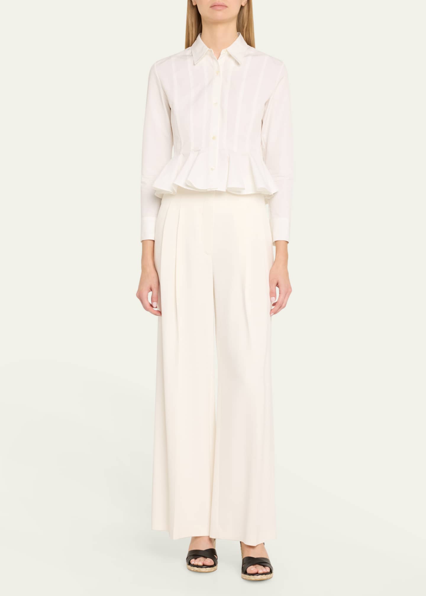 Stuart Weitzman Dayna Leather Crisscross Espadrille Sandals - Bergdorf ...