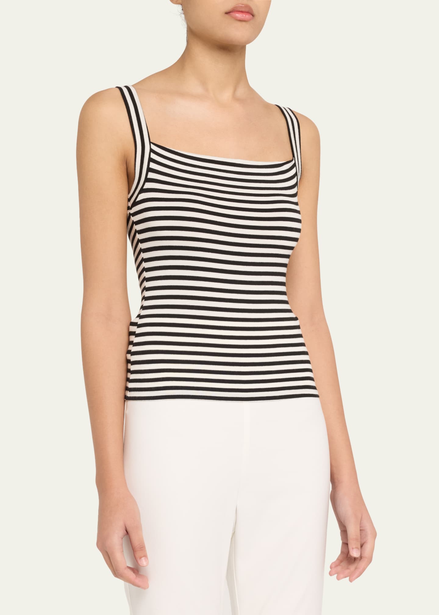 ANEMOS Striped Square-Neck Tank Top - Bergdorf Goodman