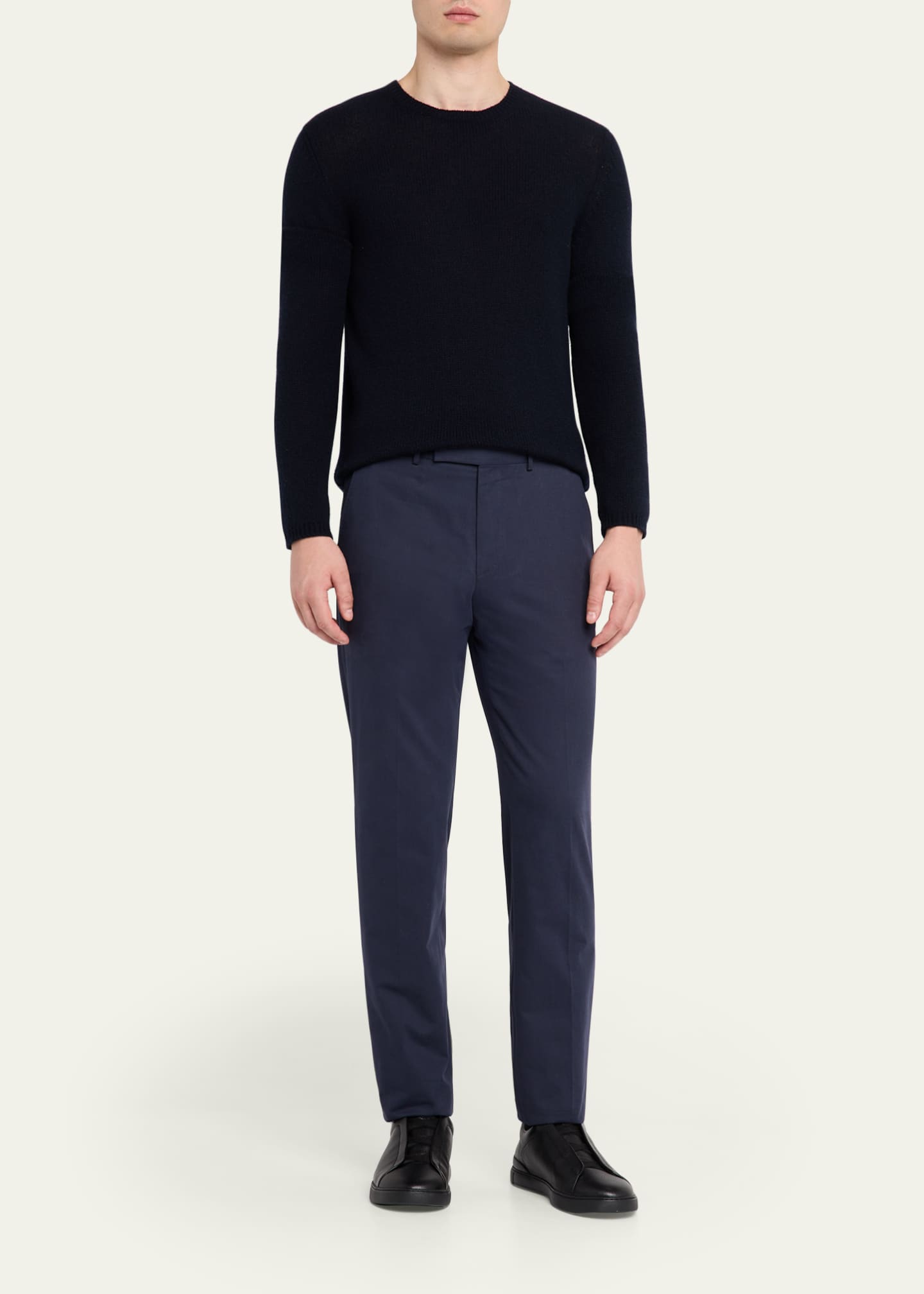 ZEGNA Men's CashCo Slim Flat-Front Trousers - Bergdorf Goodman