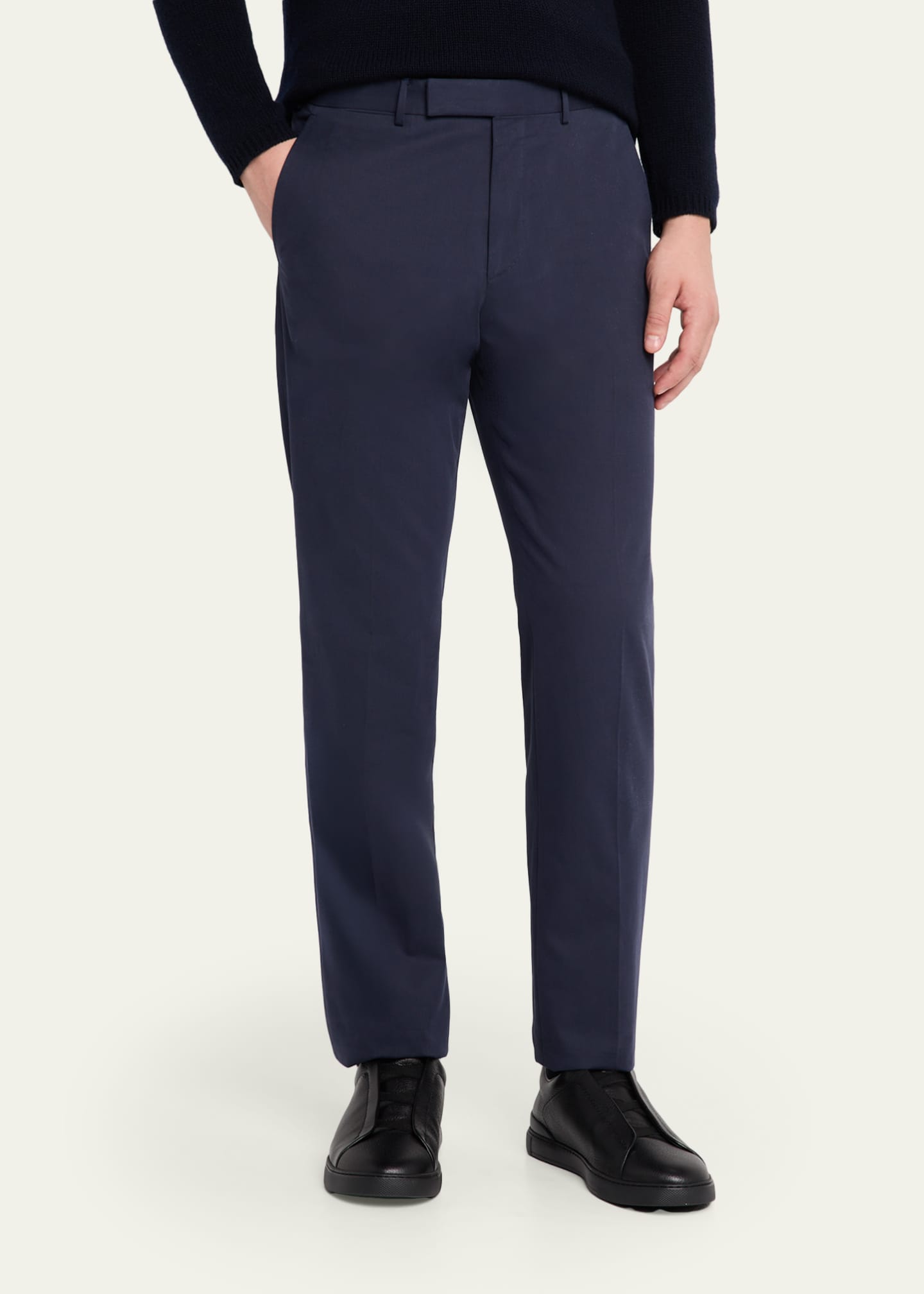 ZEGNA Men's CashCo Slim Flat-Front Trousers - Bergdorf Goodman