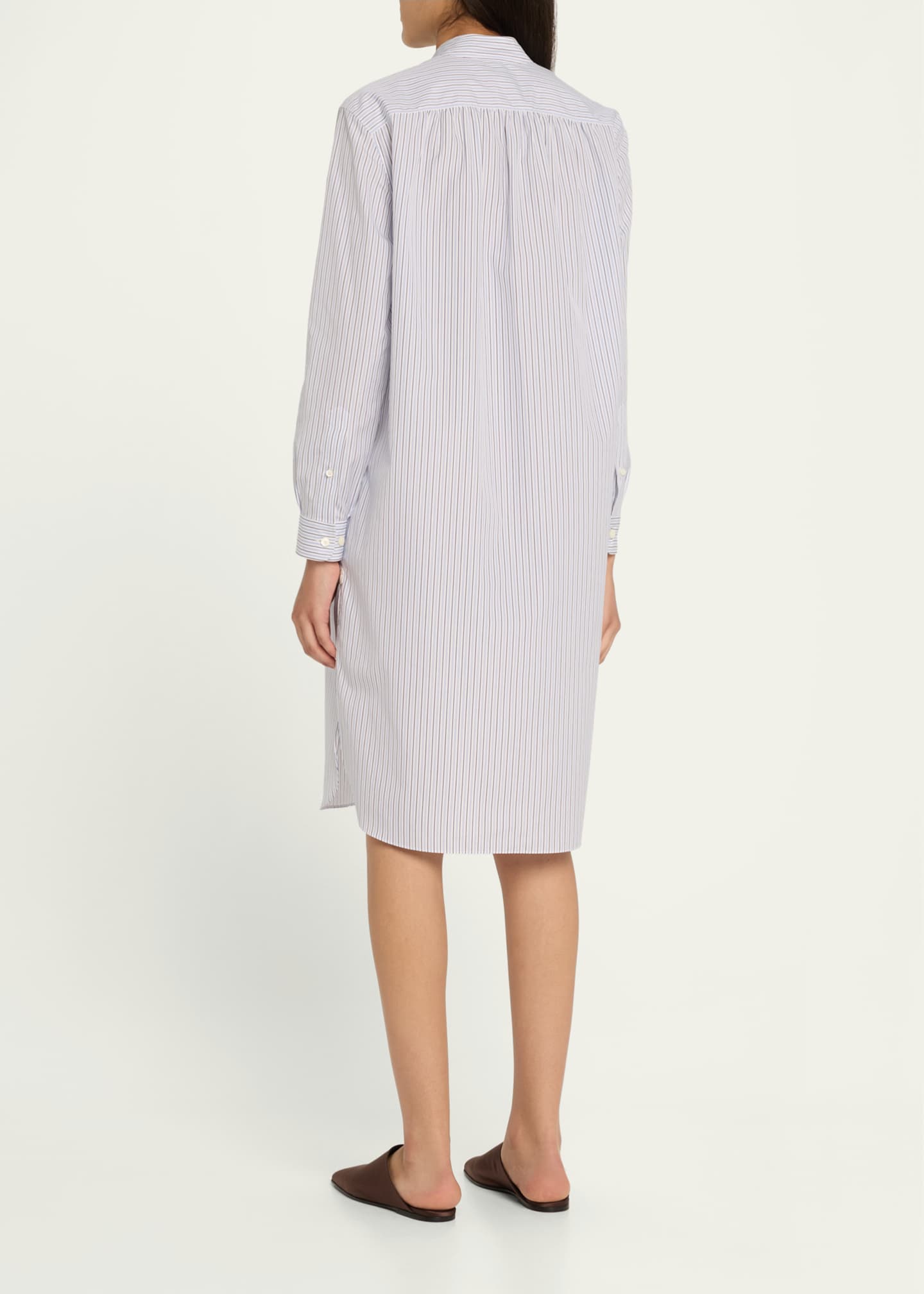 Loro Piana Catlin Devon Stripe Poplin Tunic Dress - Bergdorf Goodman