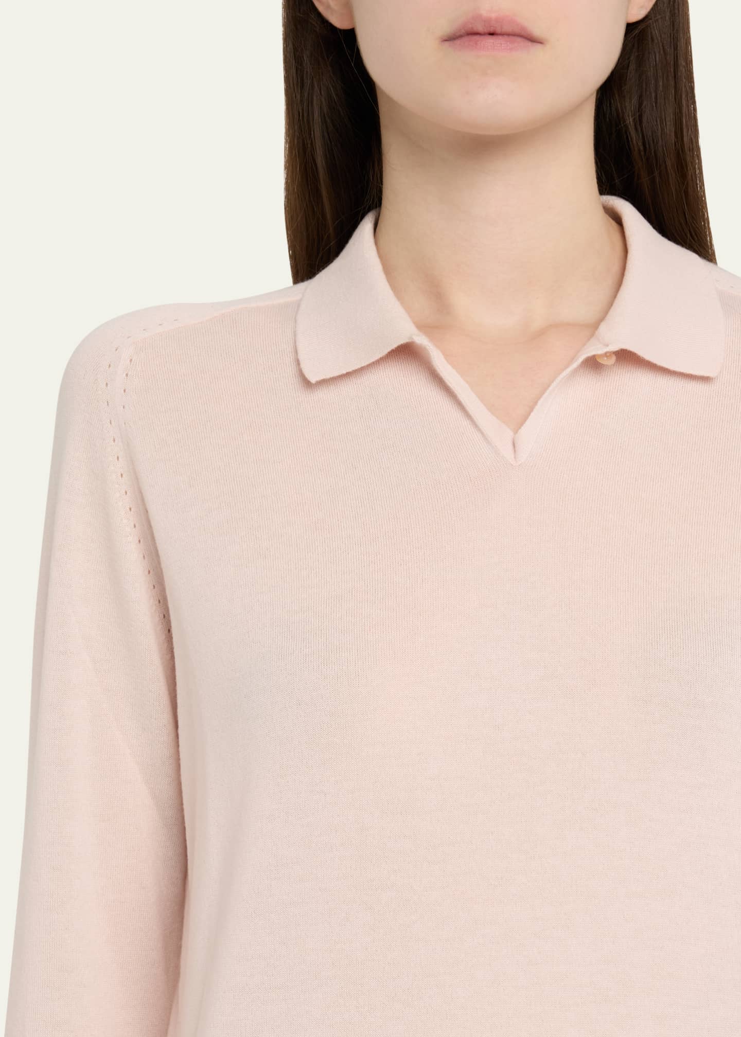 Loro Piana Polo Cashmere GG 18 Pullover - Bergdorf Goodman