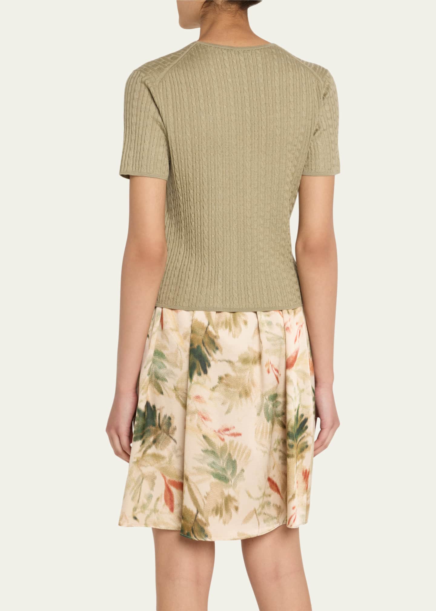 Loro Piana Rimella Cable-Knit Crewneck Sweater - Bergdorf Goodman