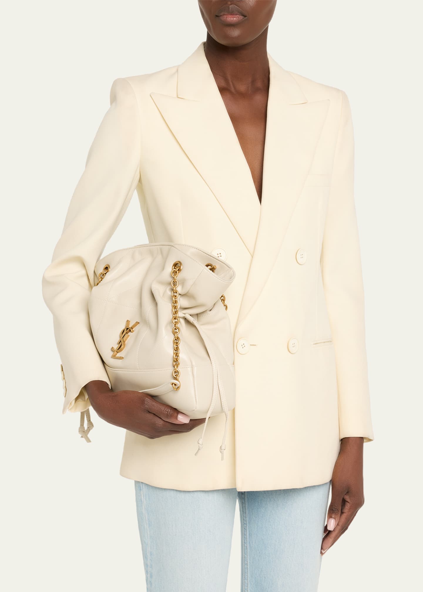 Saint Laurent Jamie 4.3 Small YSL Tote Bag in Quilted Leather ...