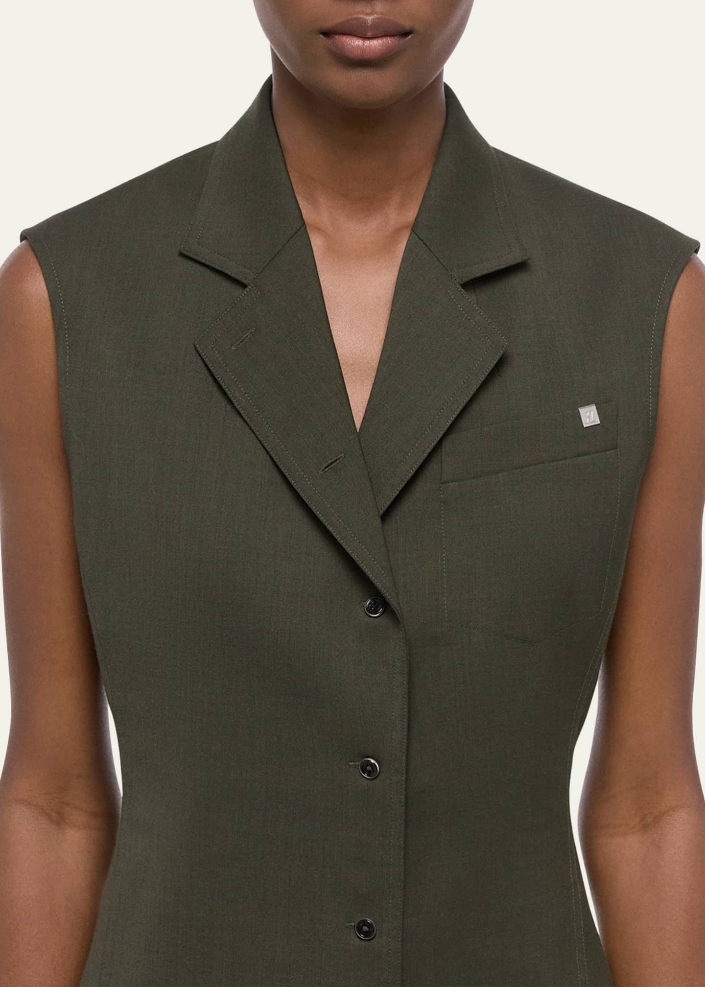 Helmut Lang Sleeveless Modest Suiting Vest - Bergdorf Goodman