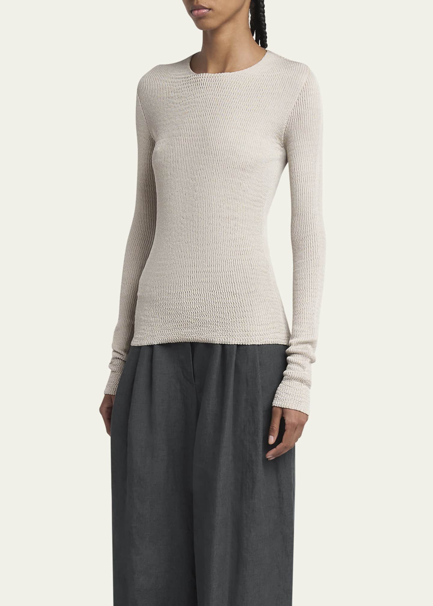 Giorgio Armani Ribbed Viscose-Blend Sweater - Bergdorf Goodman