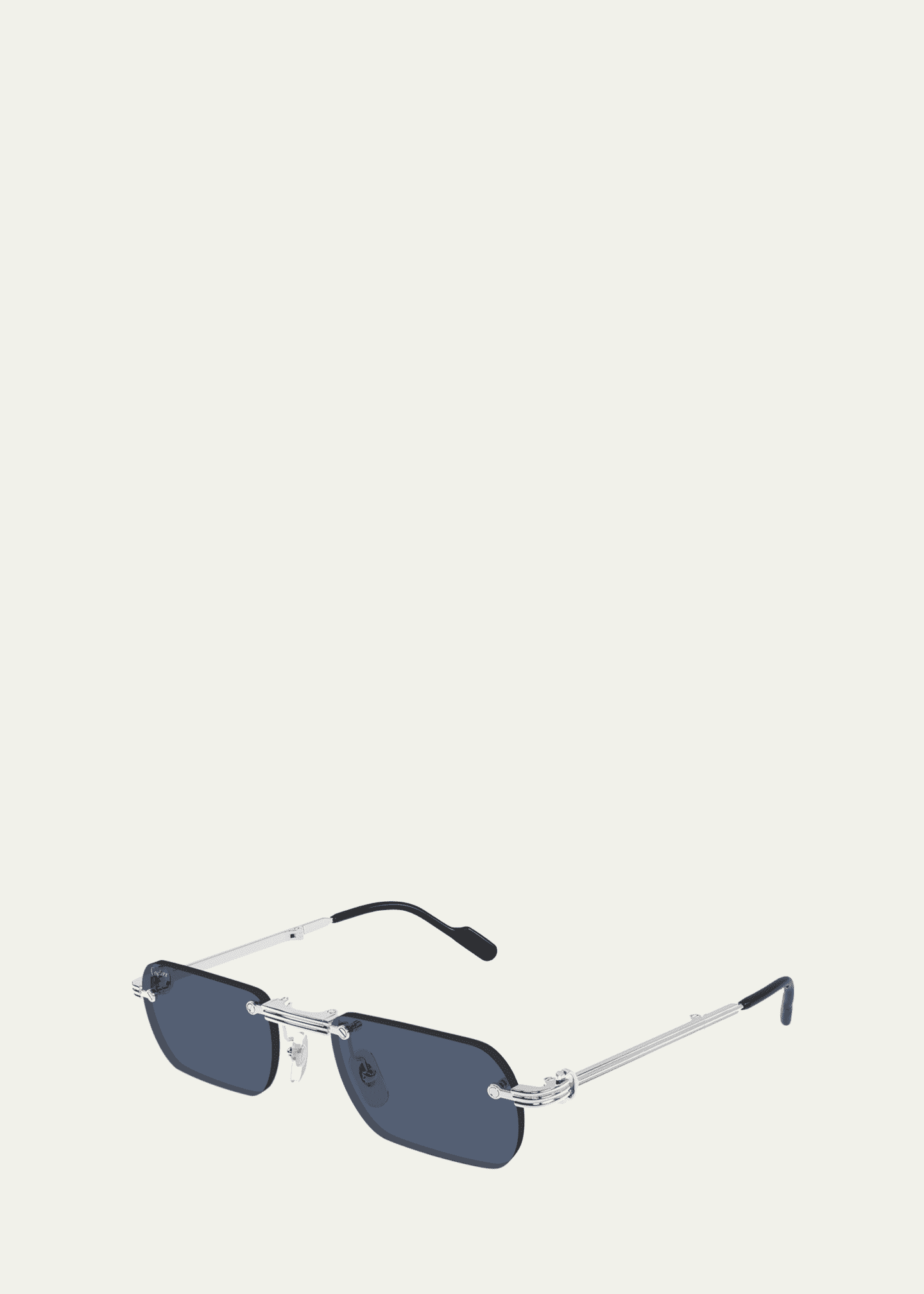 Cartier Men's Rimless Rectangle Sunglasses - Bergdorf Goodman