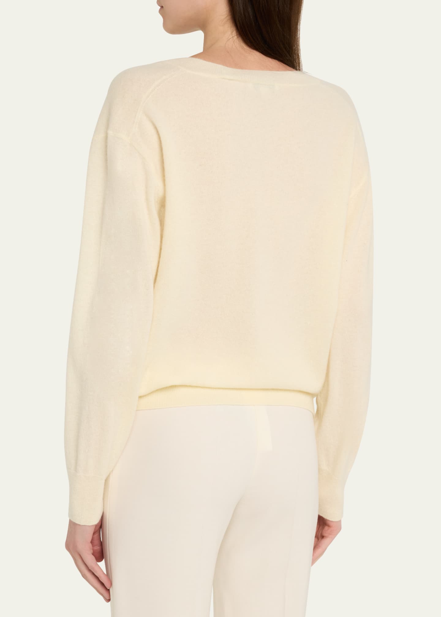 Vince Silk-Cashmere Deep V Sweater - Bergdorf Goodman