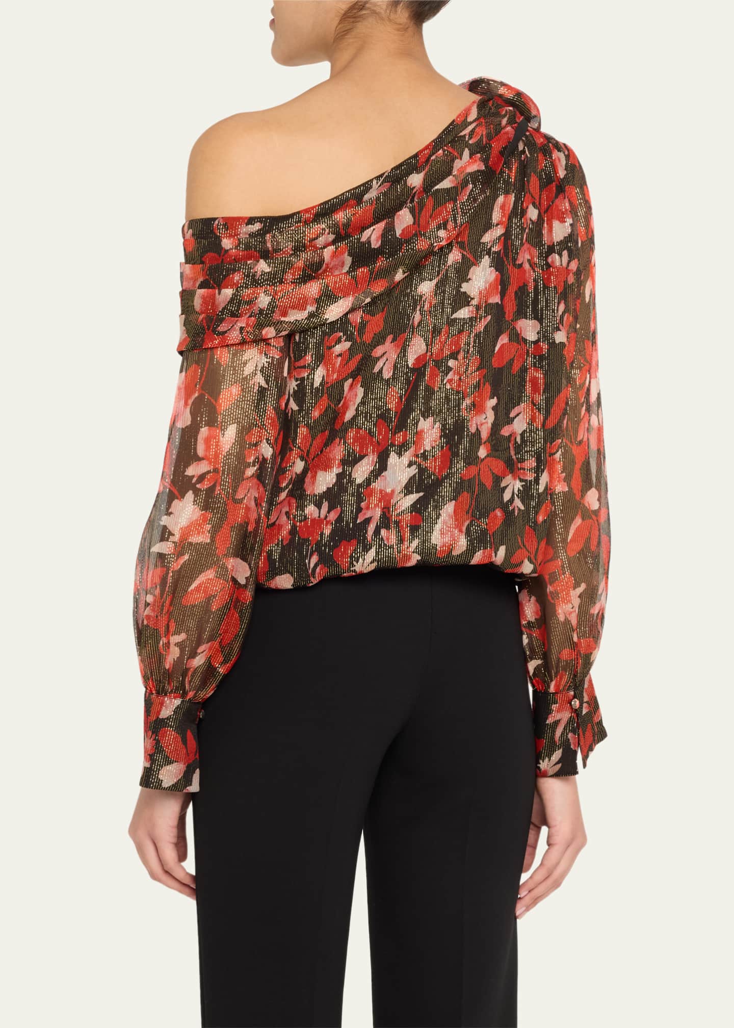 Ramy Brook Maylien Floral Asymmetric Blouse - Bergdorf Goodman