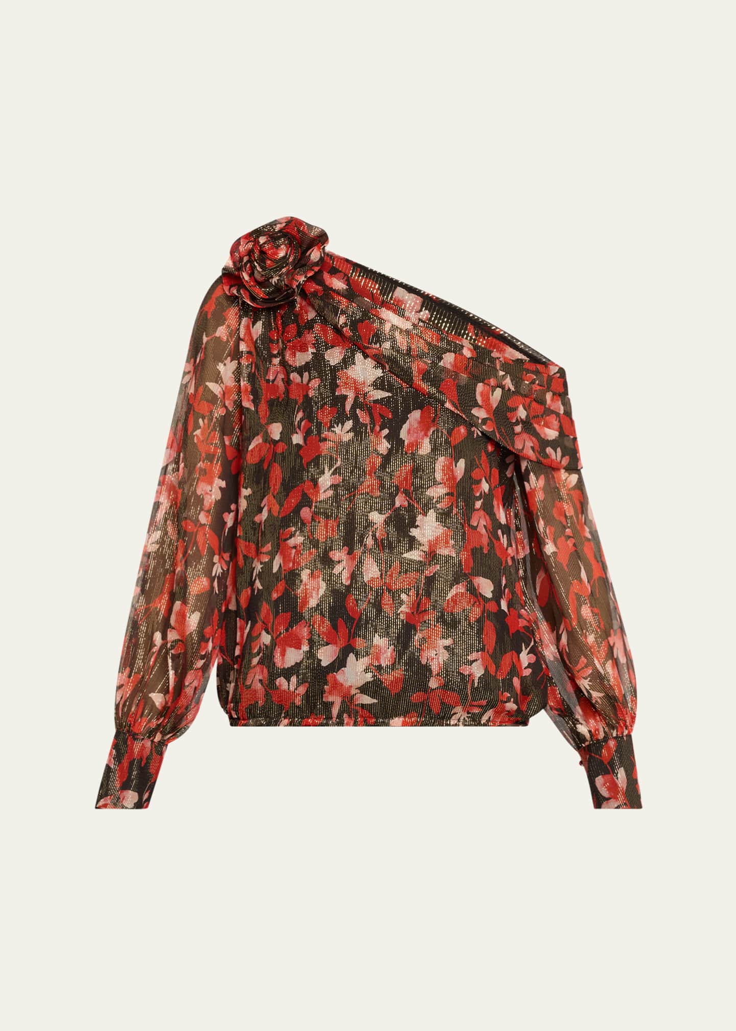 Ramy Brook Maylien Floral Asymmetric Blouse - Bergdorf Goodman