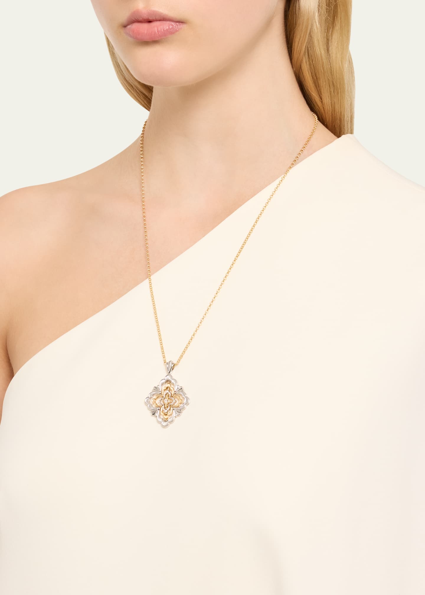 Buccellati Opera Galileo 18K Gold Diamond Pendant Necklace - Bergdorf ...