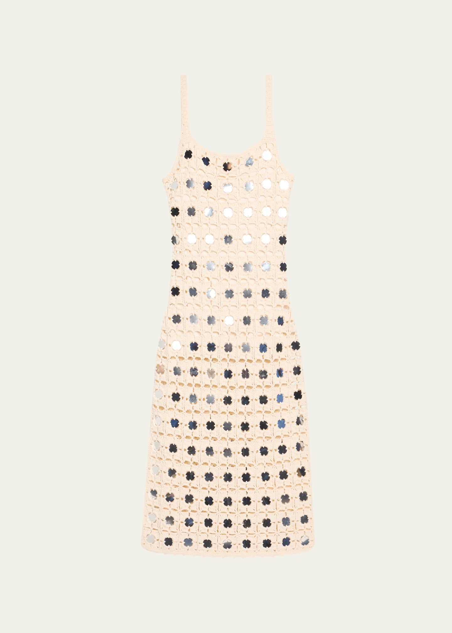 Toccin Clementine Crochet Mirror Tank Midi Dress - Bergdorf Goodman
