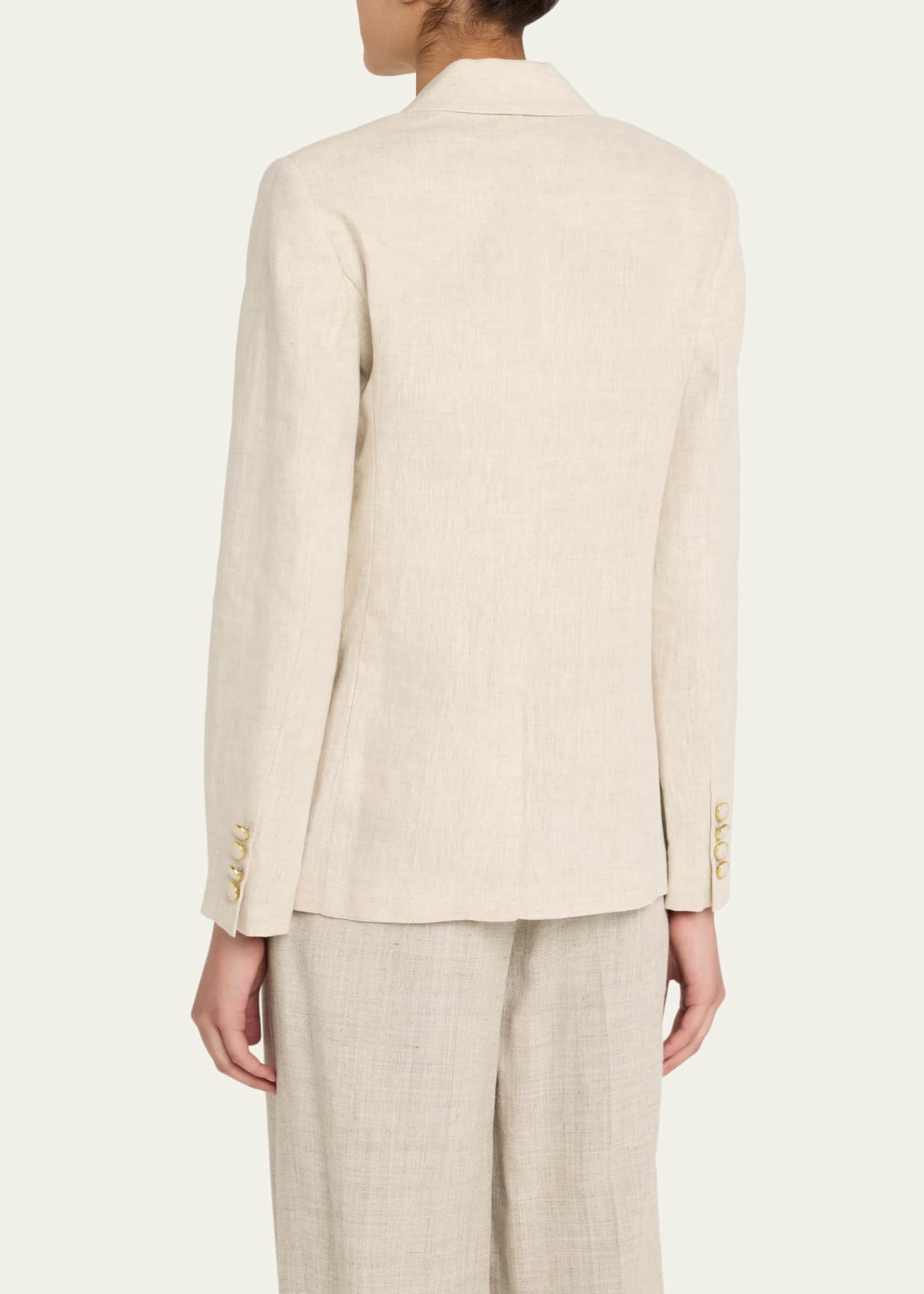 Milly Alexa Single-Button Linen Blend Blazer - Bergdorf Goodman