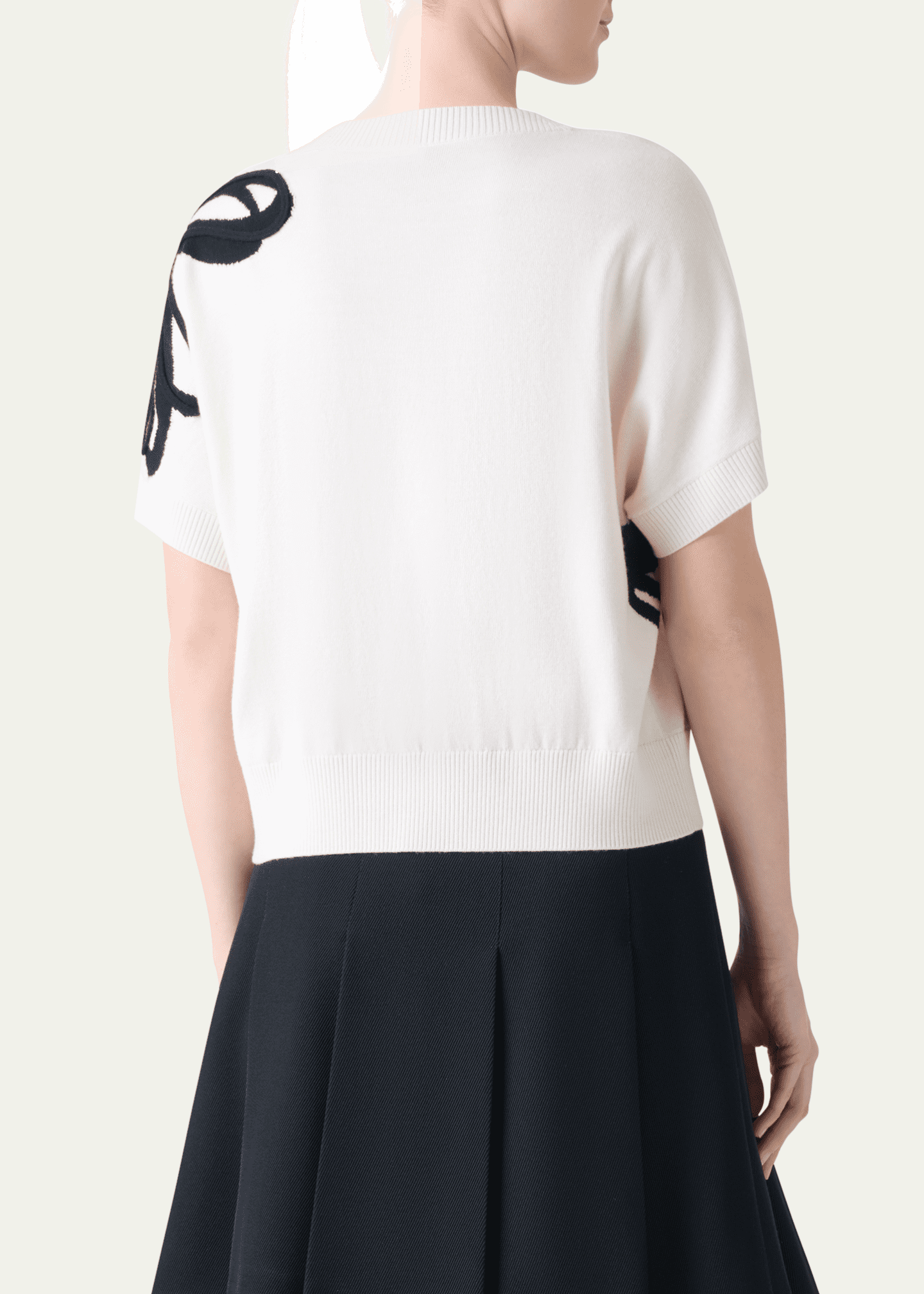 Akris punto Daisy Blow Up Intarsia Merino Wool Sweater - Bergdorf Goodman