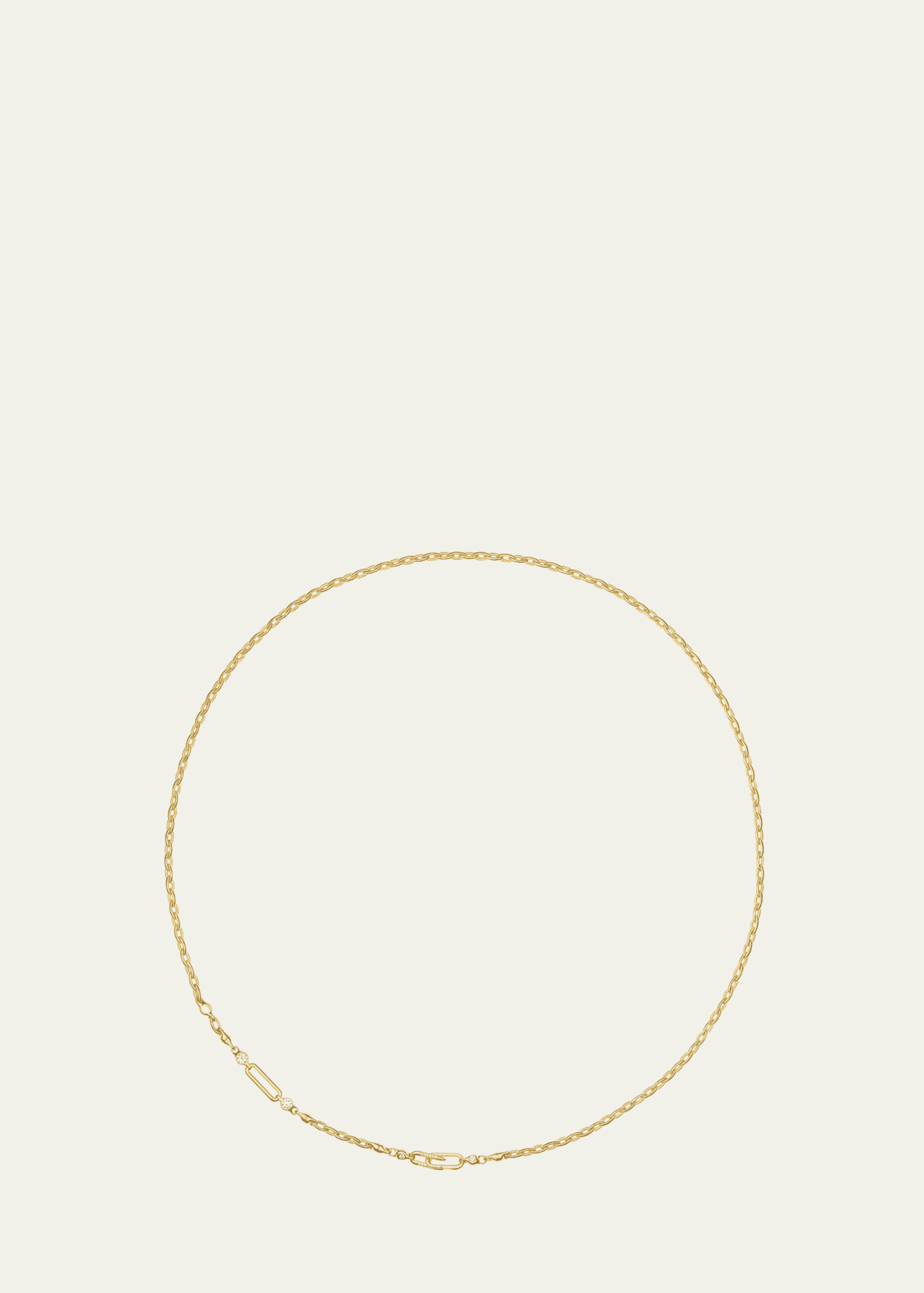 Uniform Object 18K Yellow Gold Diamond Hinge Necklace - Bergdorf Goodman