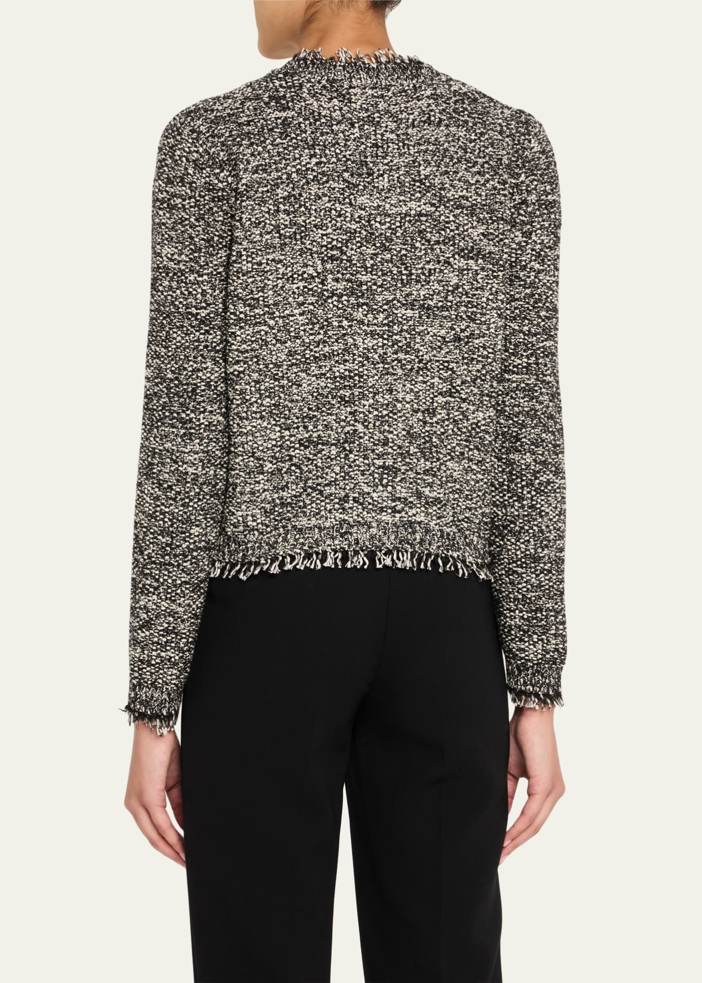 Kobi Halperin Emorie Fringe-Trim Tweed Knit Jacket - Bergdorf Goodman