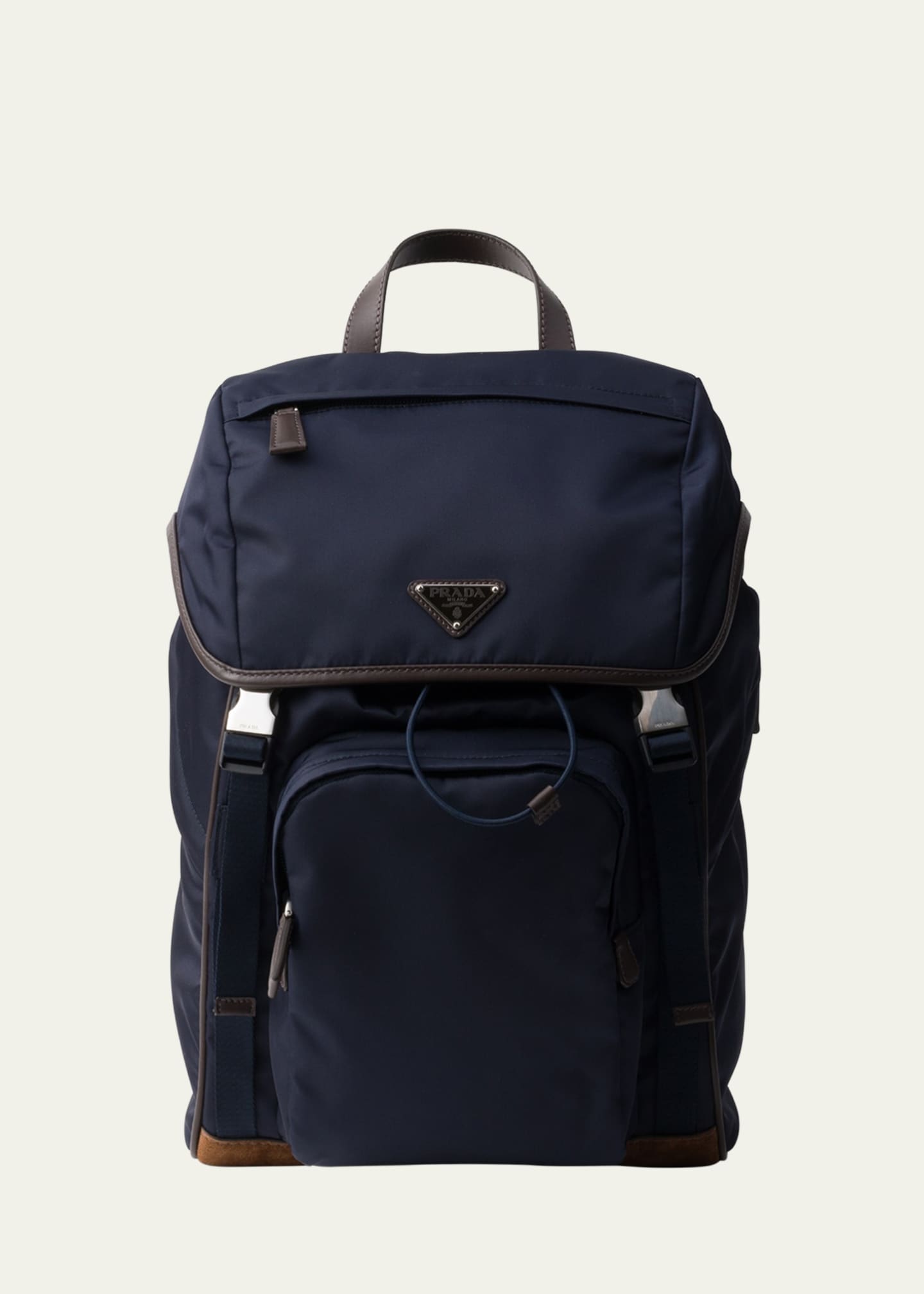 Prada Men's Nylon and Suede Backpack - Bergdorf Goodman