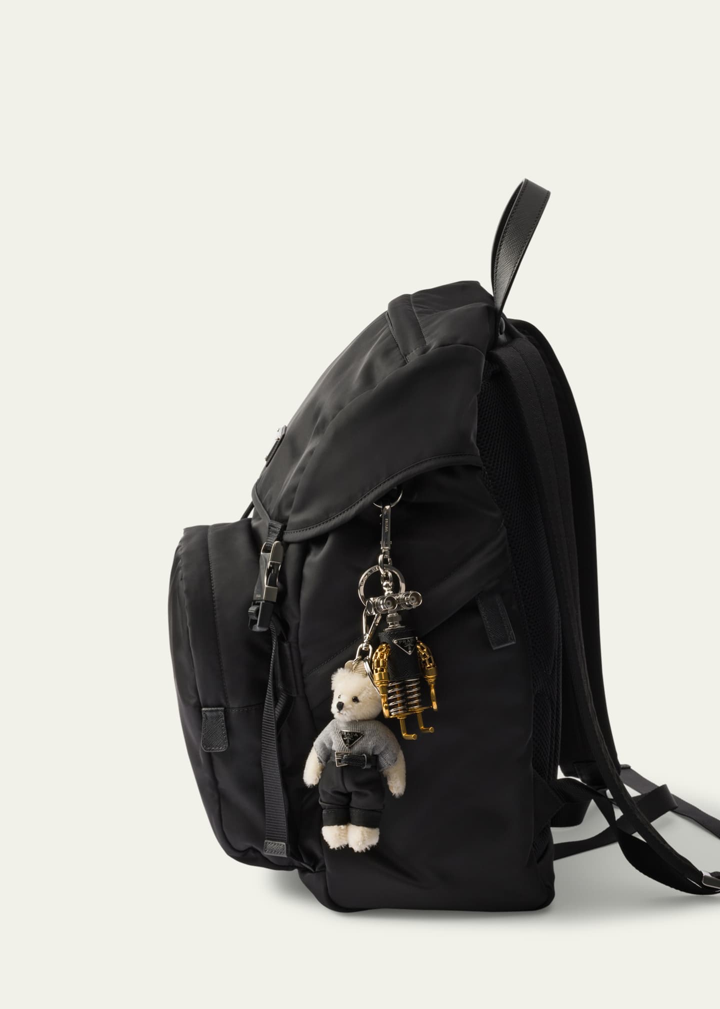 Prada Men's Max Teddy Plush Bag Charm - Bergdorf Goodman