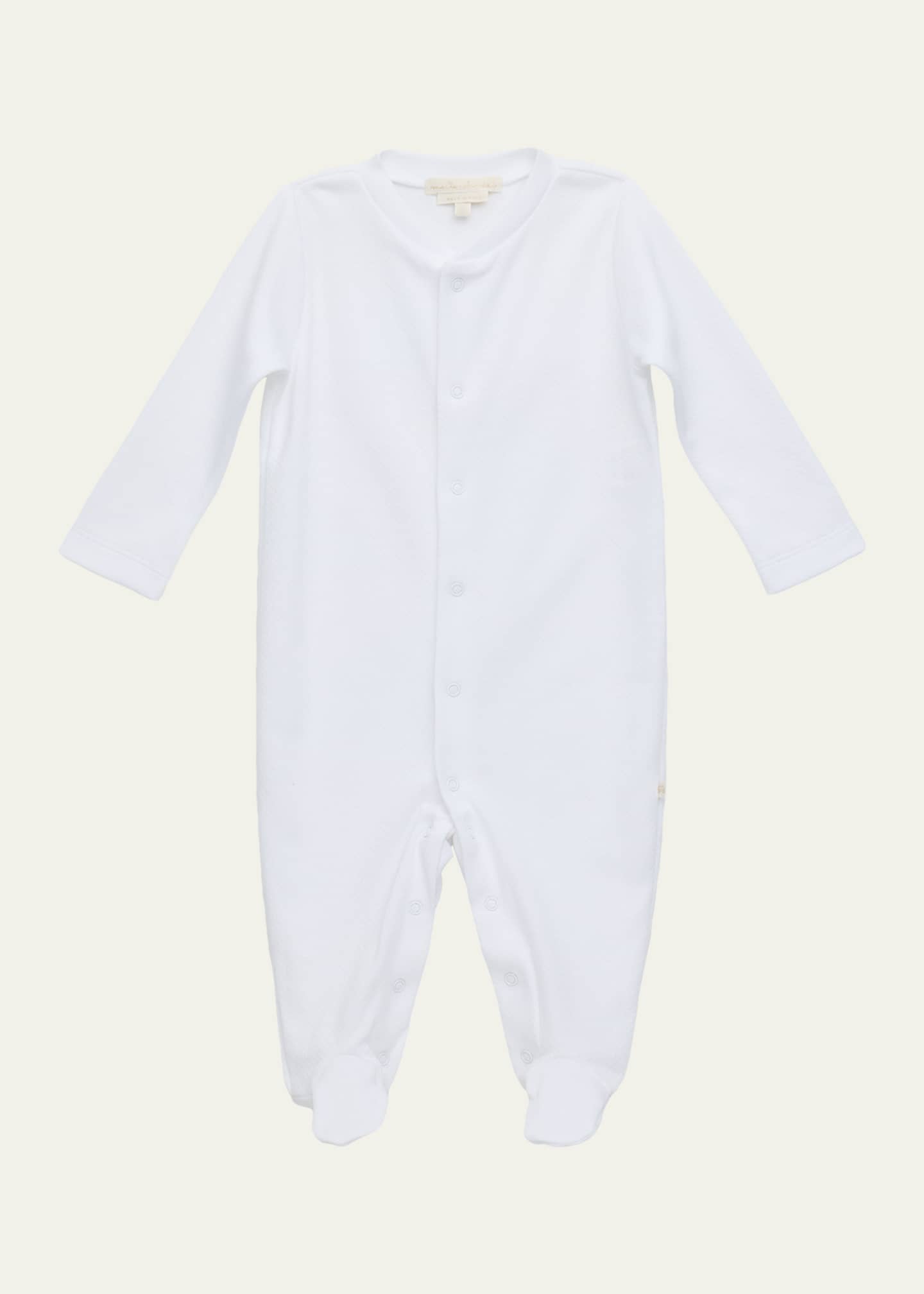 Marie Chantal Kid's Pointelle Embroidered Angel Wing Footie, Size ...