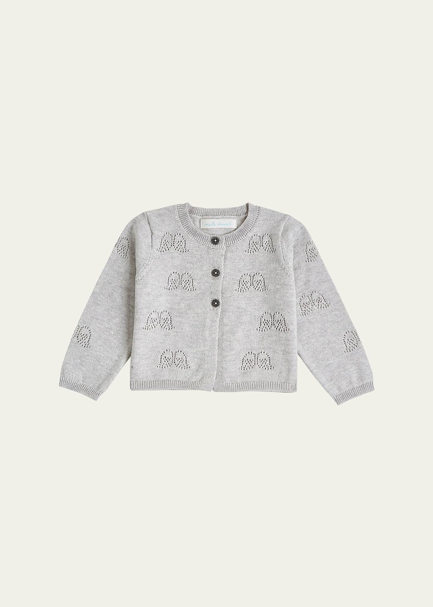 Marie Chantal Kid's Angel Wing Pointelle Cardigan, Size 3M-24M ...