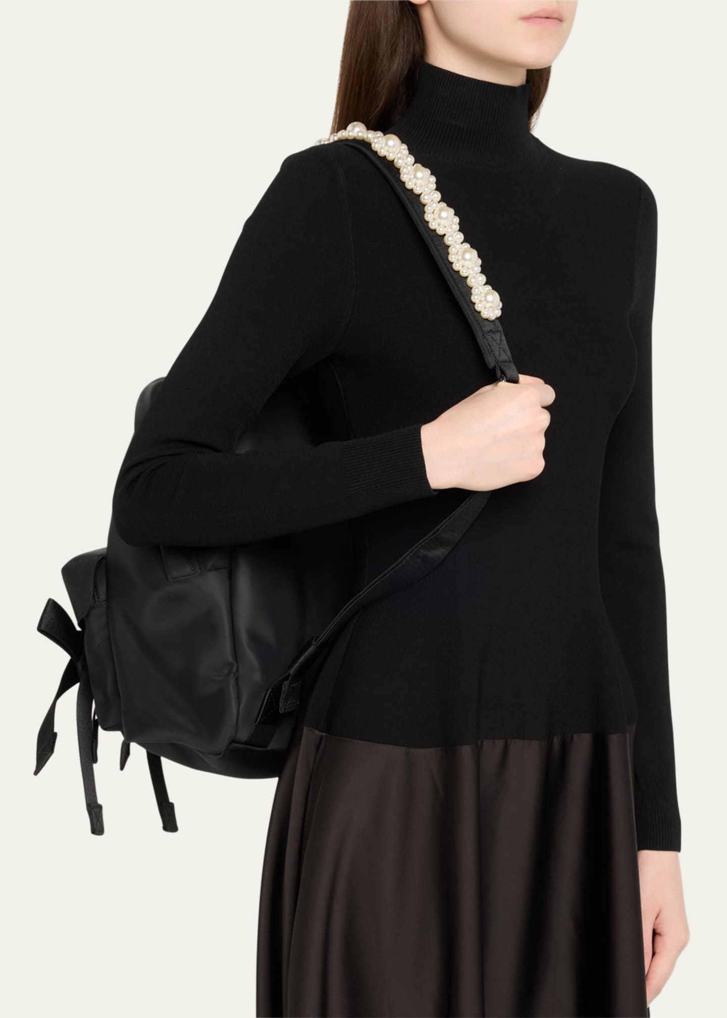 Simone Rocha Beaded Utility Bow Backpack - Bergdorf Goodman