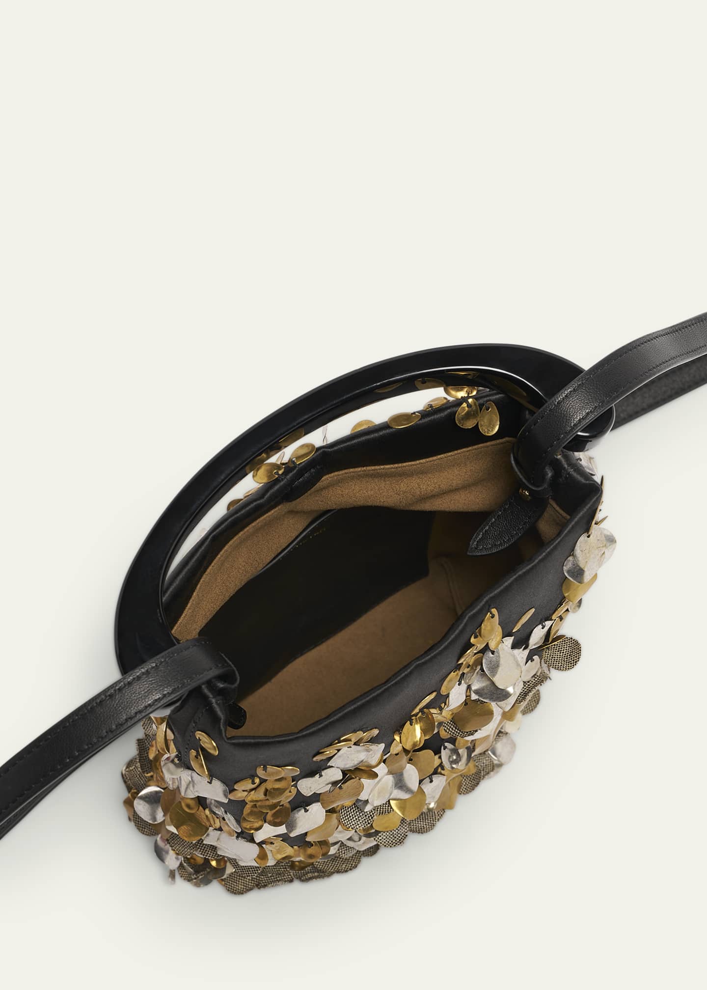 Dries Van Noten Crisp Embellished Leather Top-Handle Bag - Bergdorf Goodman