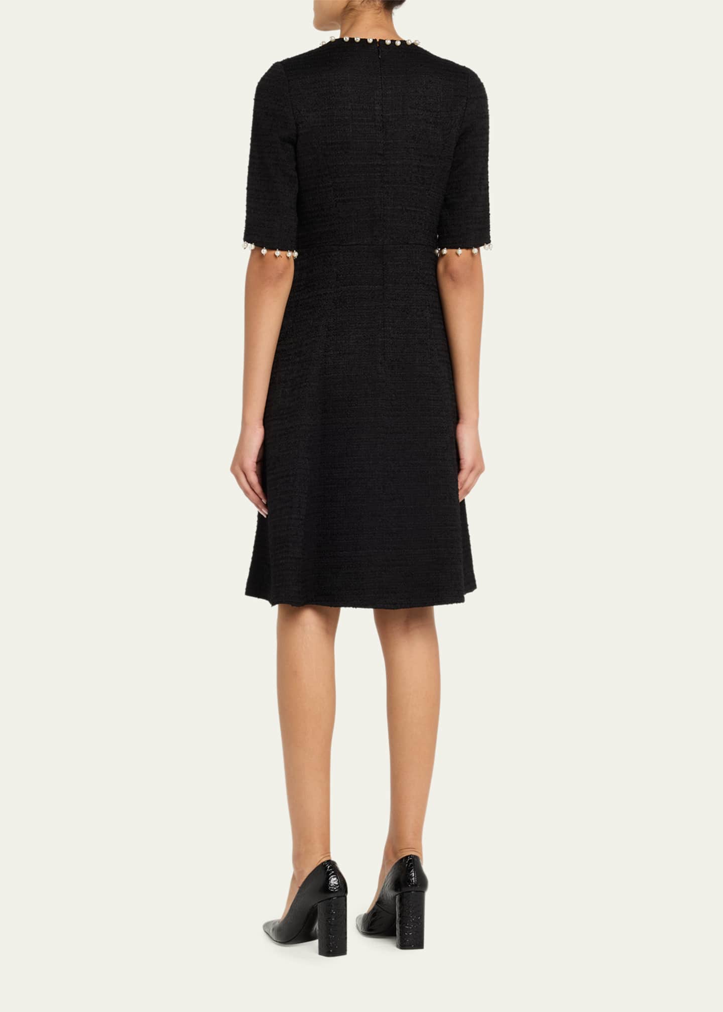 Rickie Freeman for Teri Jon Bead-Embellished Boucle Dress - Bergdorf ...