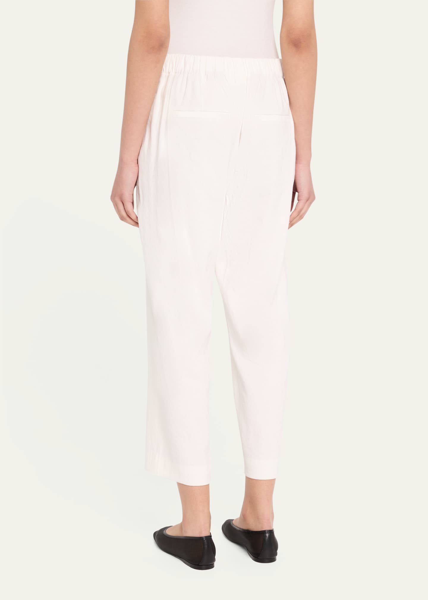 Vince Pull-On Mid-Rise Tapered Pants - Bergdorf Goodman