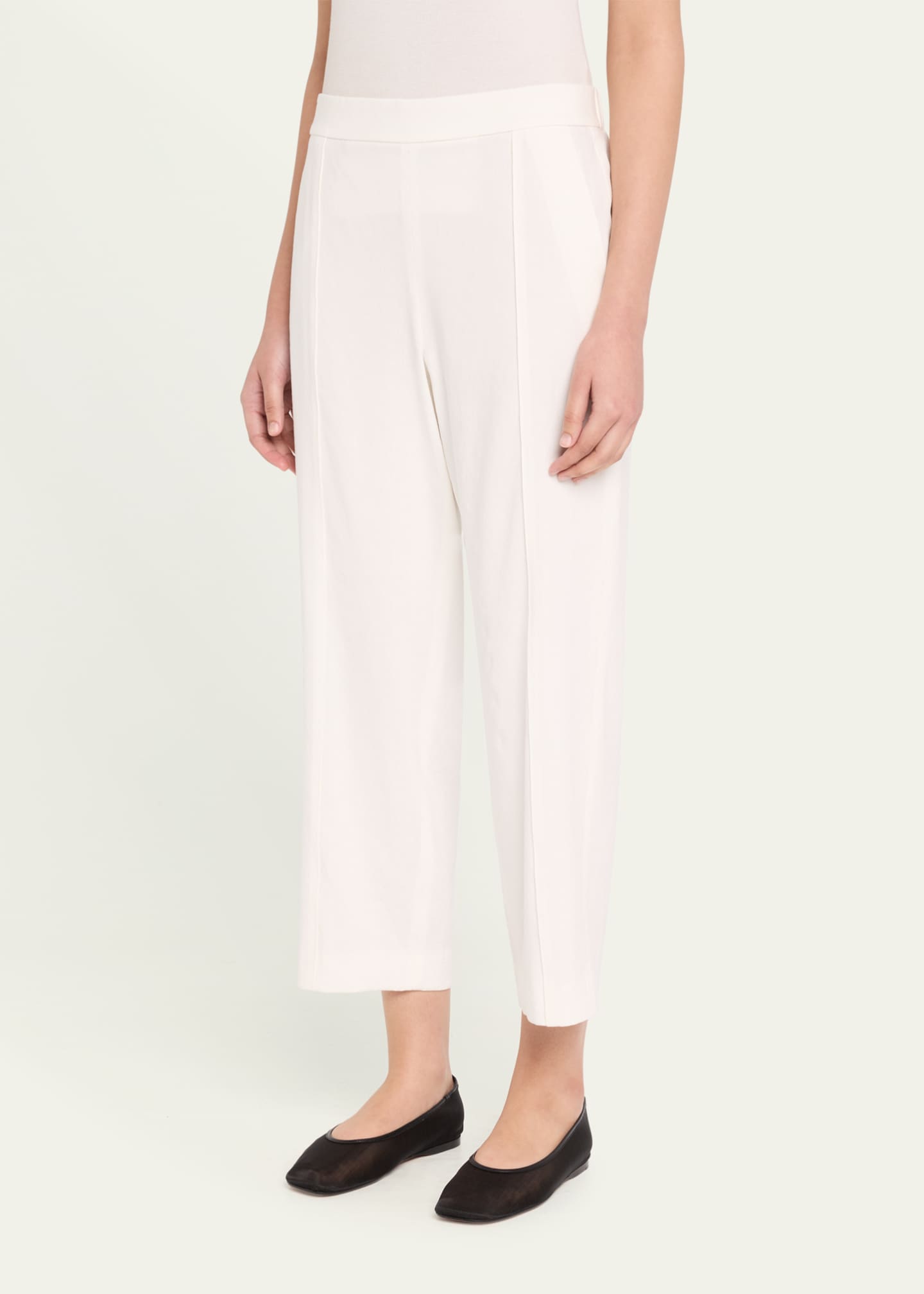 Vince Pull-On Mid-Rise Tapered Pants - Bergdorf Goodman