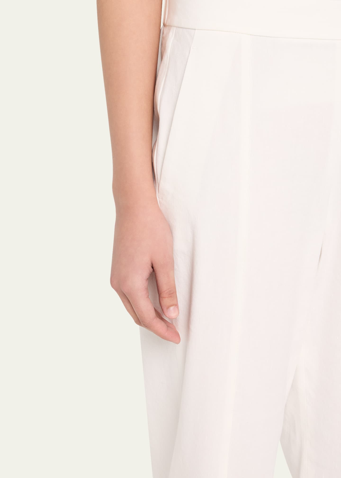 Vince Pull-On Mid-Rise Tapered Pants - Bergdorf Goodman