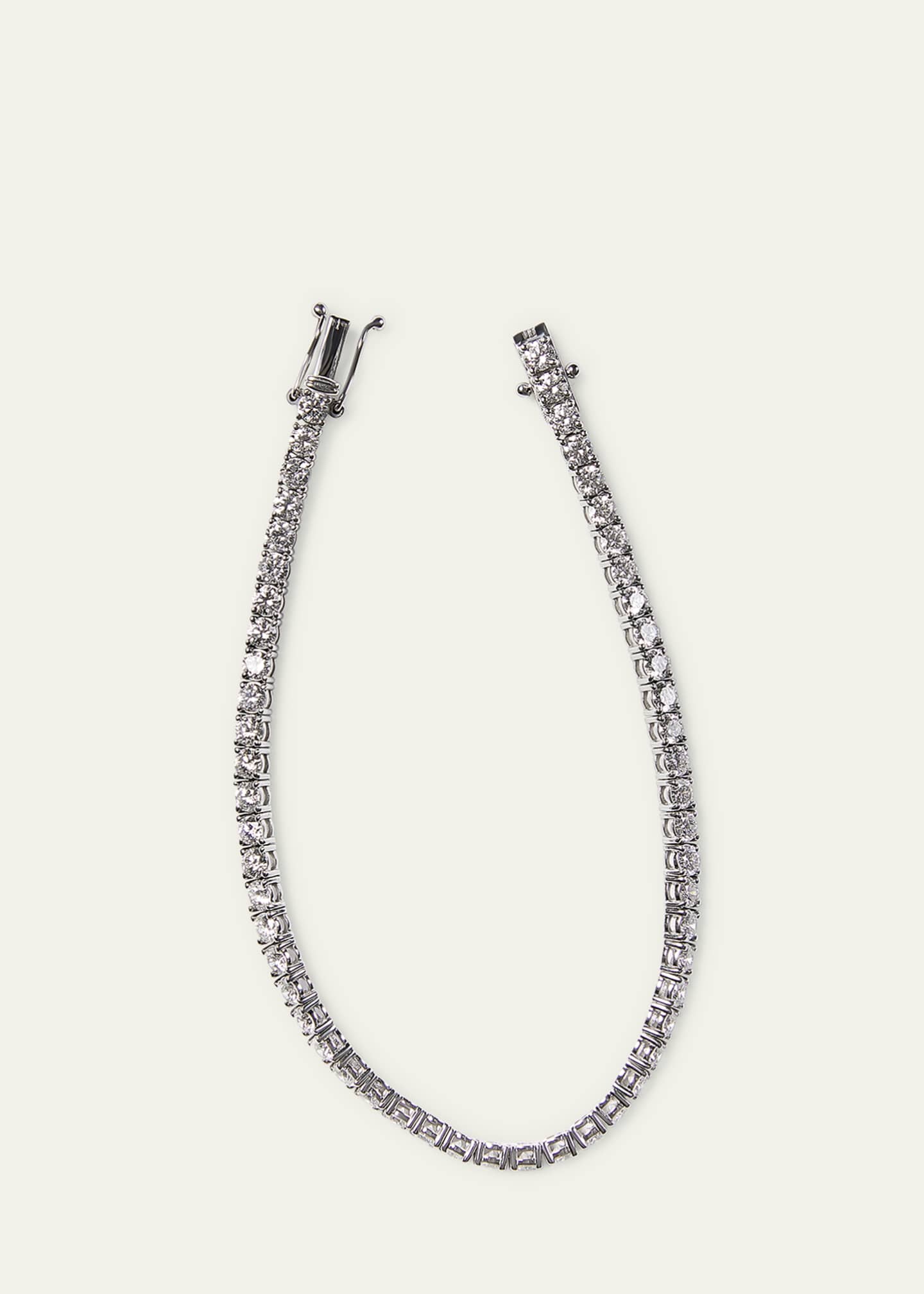 Kendall Row 14K White Gold Lab Grown Diamond Tennis Bracelet, 7"L, 5 ...