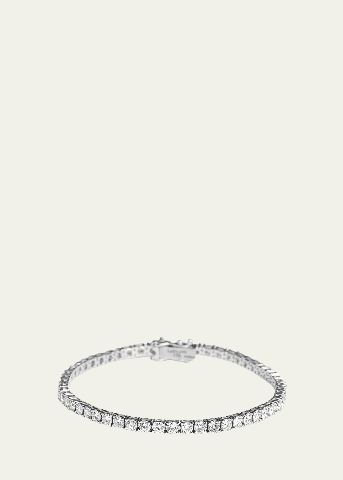 Kendall Row 14K White Gold Lab Grown Diamond Tennis Bracelet, 7"L, 5 ...