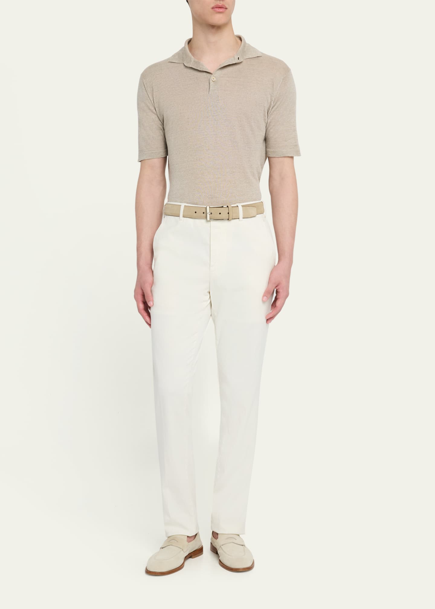 Fioroni Men's Puro Filo Linen Polo Shirt - Bergdorf Goodman