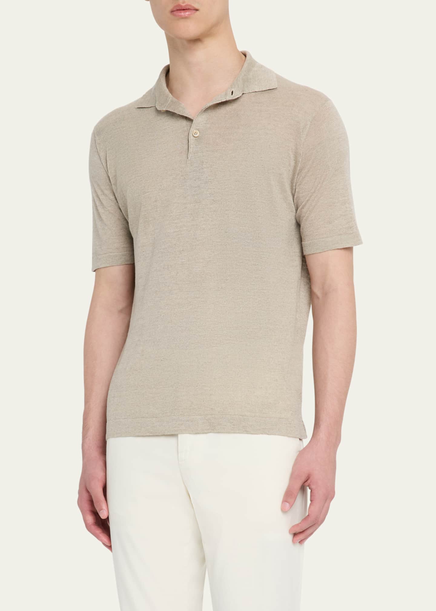 Fioroni Men's Puro Filo Linen Polo Shirt - Bergdorf Goodman