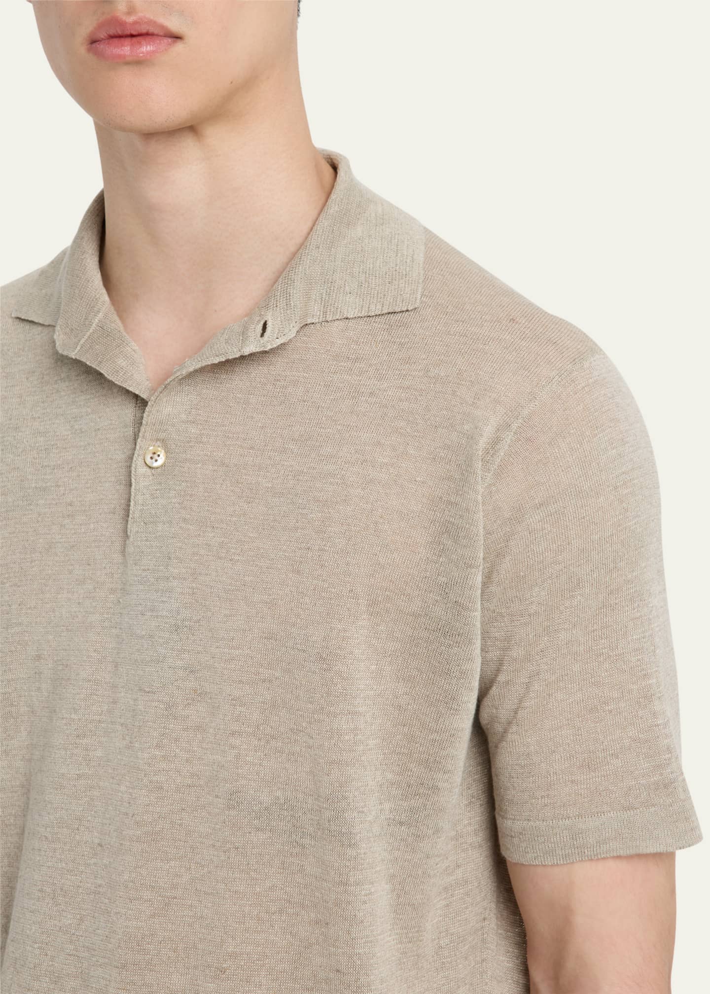 Fioroni Men's Puro Filo Linen Polo Shirt - Bergdorf Goodman