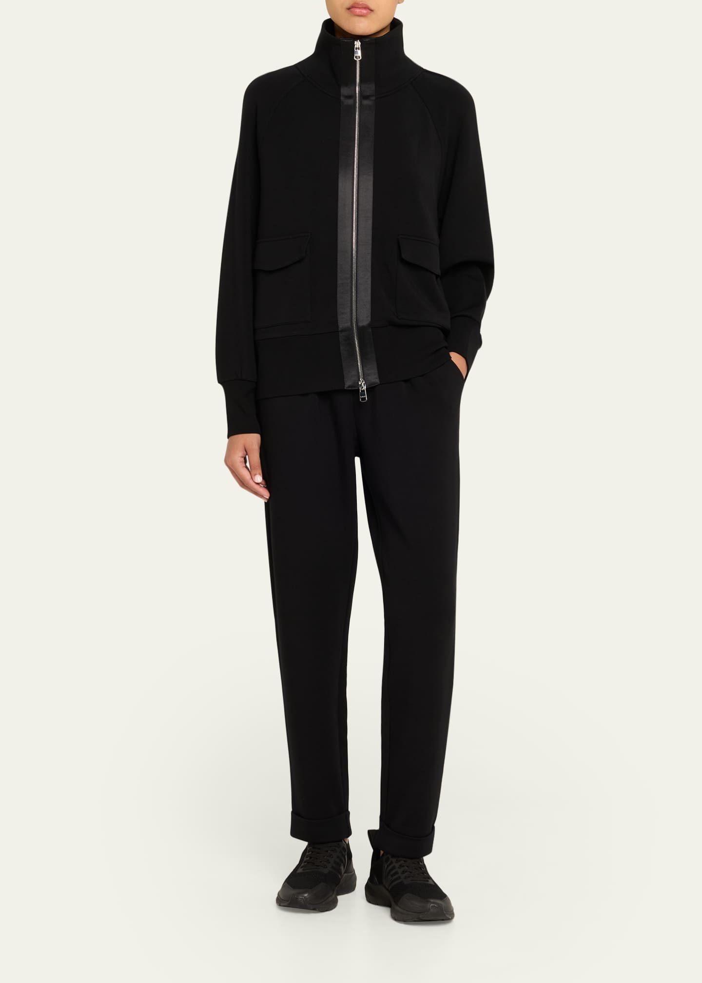 Varley Roxbury Zip-Front Sweatshirt - Bergdorf Goodman