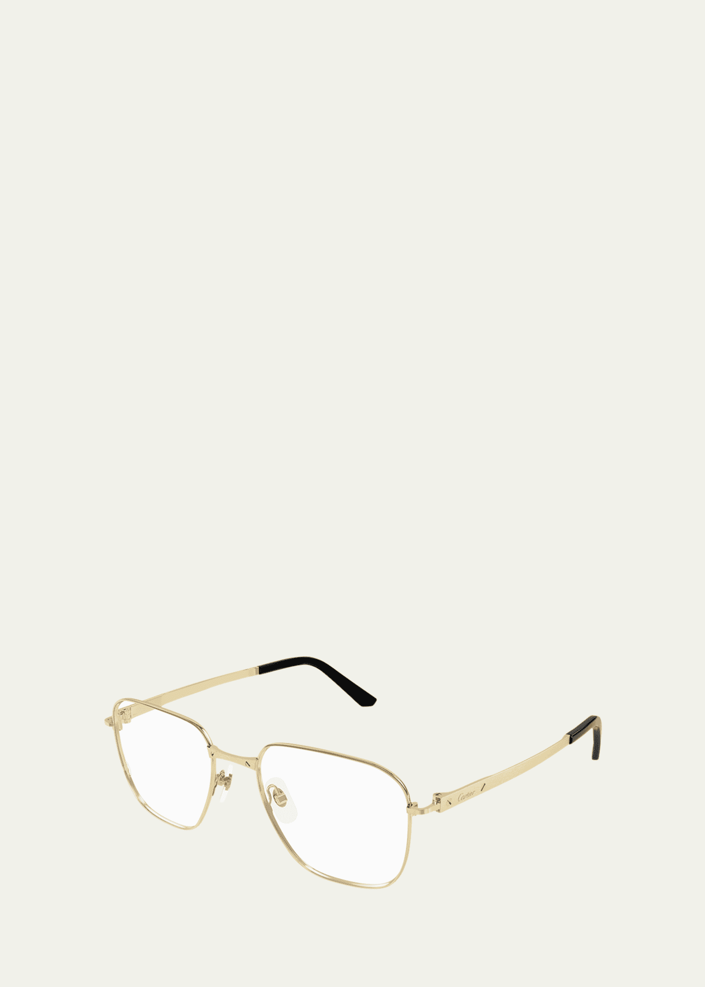 Cartier Men's Titanium Rectangle Optical Frames - Bergdorf Goodman